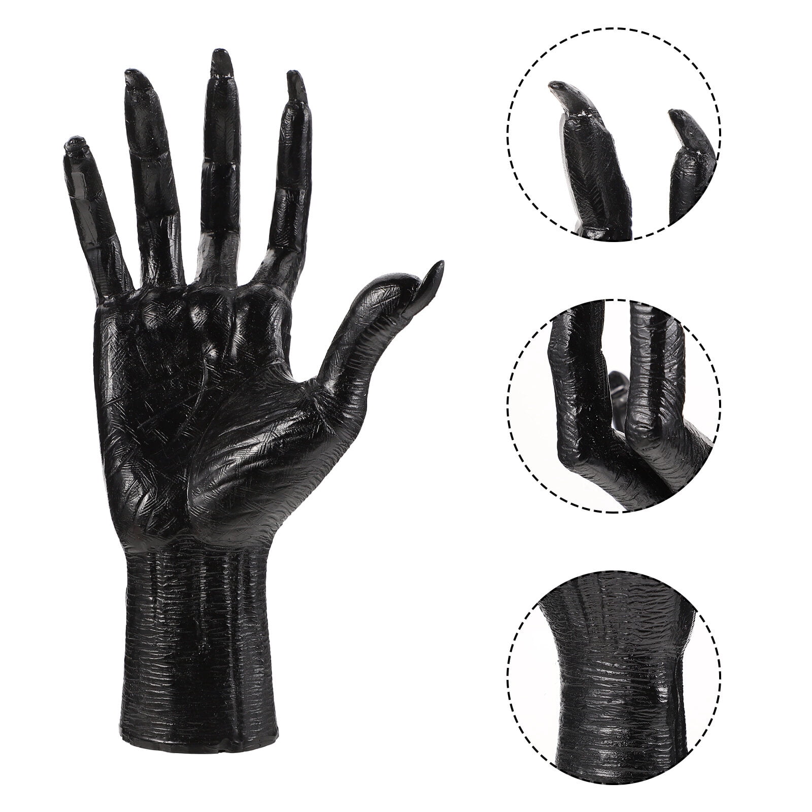 OUNONA Black Resin Hand Shape Decor for Home Photo Prop Perfect for ...