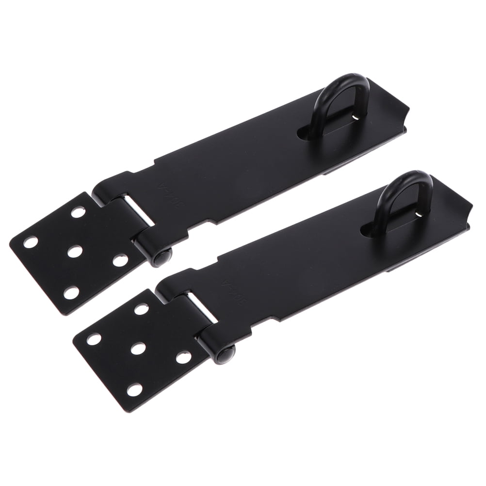 IFANLANDOR Metal Buckle Lock Fastener Hasp Black Stainless Steel 2Set 6 ...
