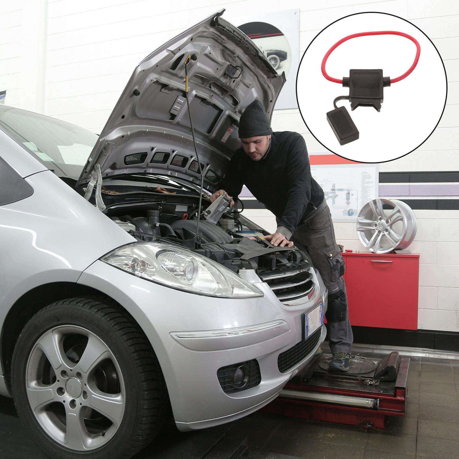 OUNONA Blade Fuse Holder Inline Fuse Tap Wiring Harness Fuse Holder For ...