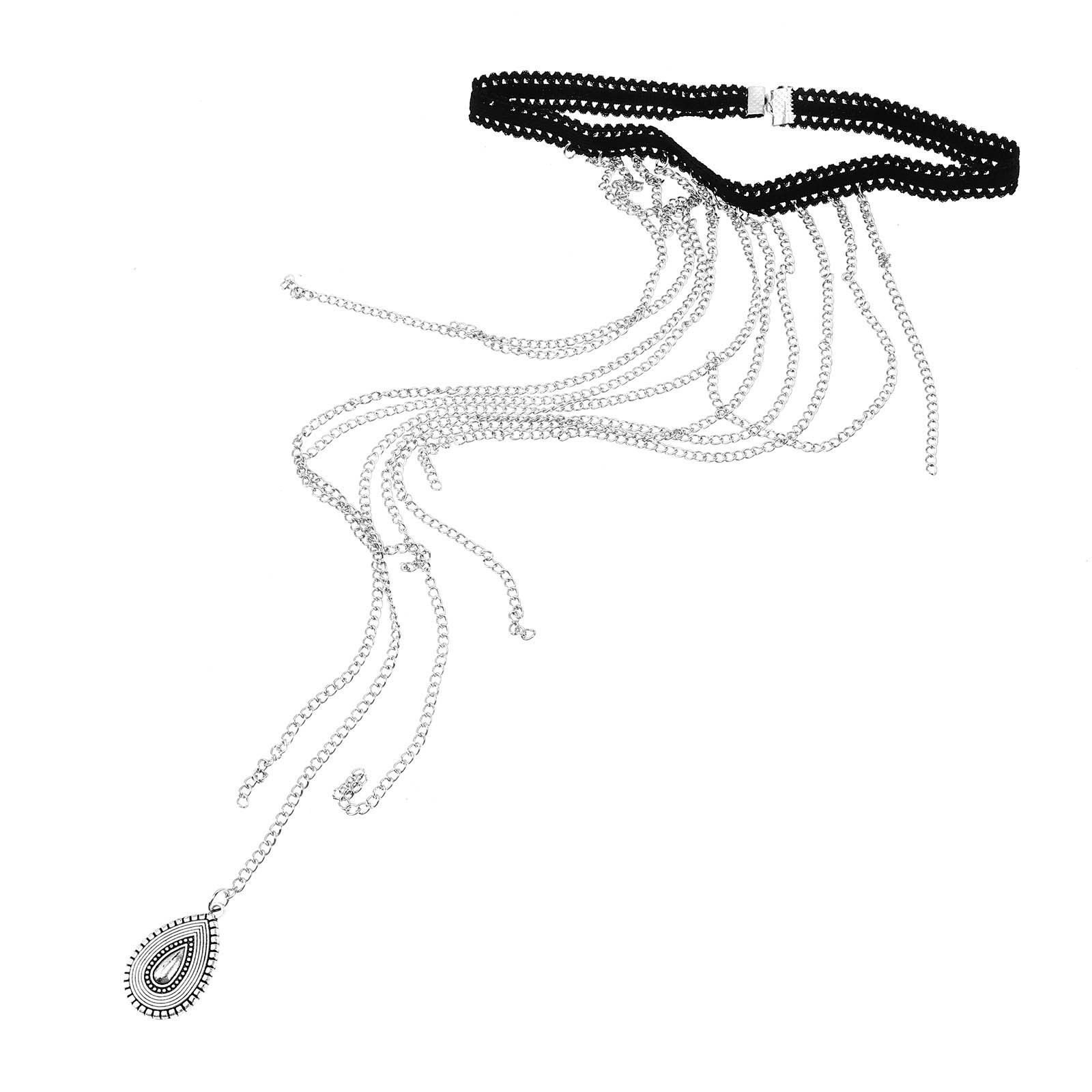 OUNONA Bling Bra Chain Tassel Leg Body for Vacation Miss - Walmart.com