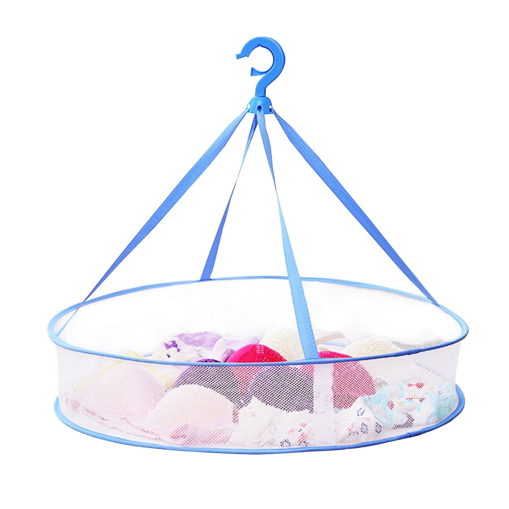 OUNONA Blue Clothes Drying Net with Mesh for Effective Water Draining ...