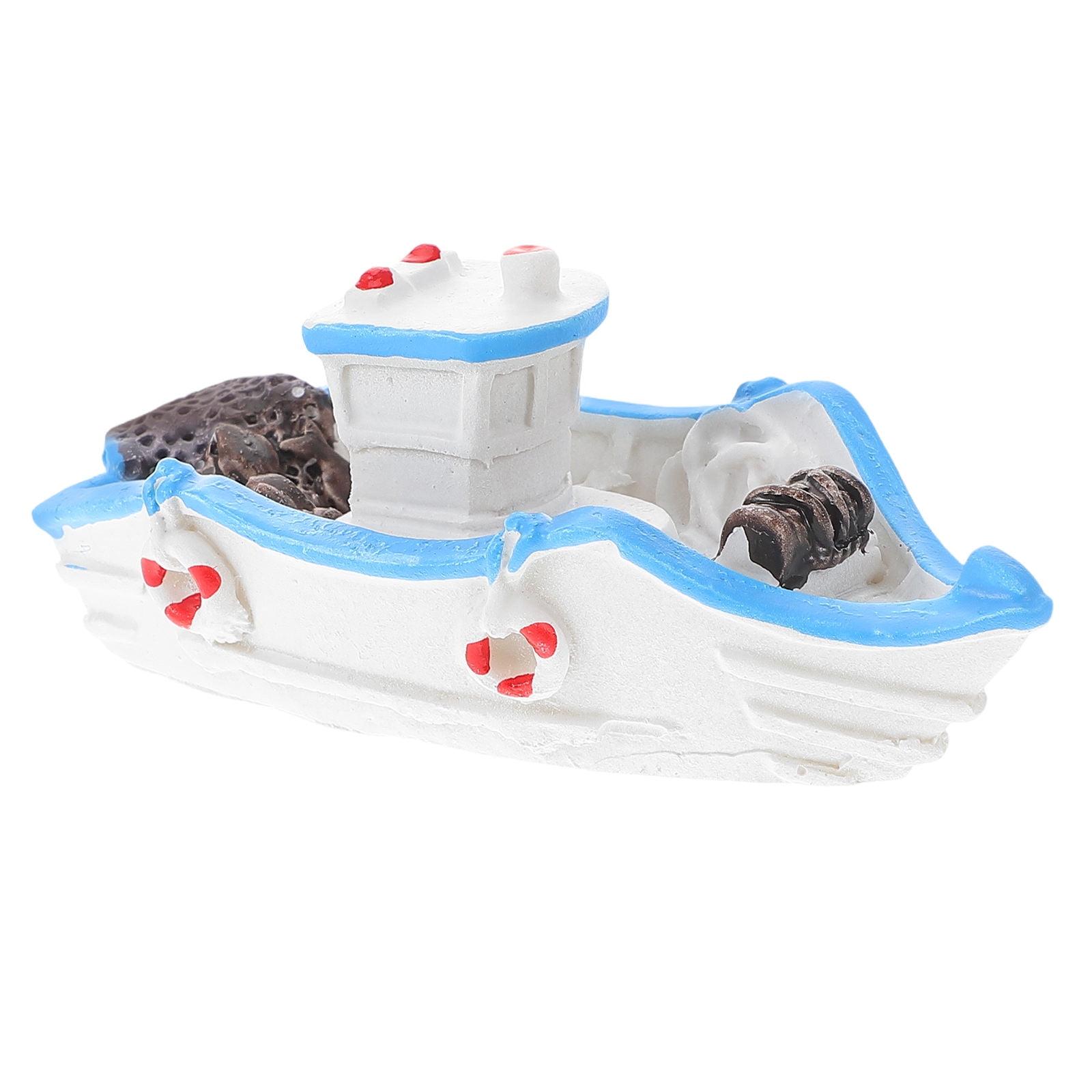 OUNONA Boat Toys Nautical Baby Shower Decorations Figurine Rowboat ...