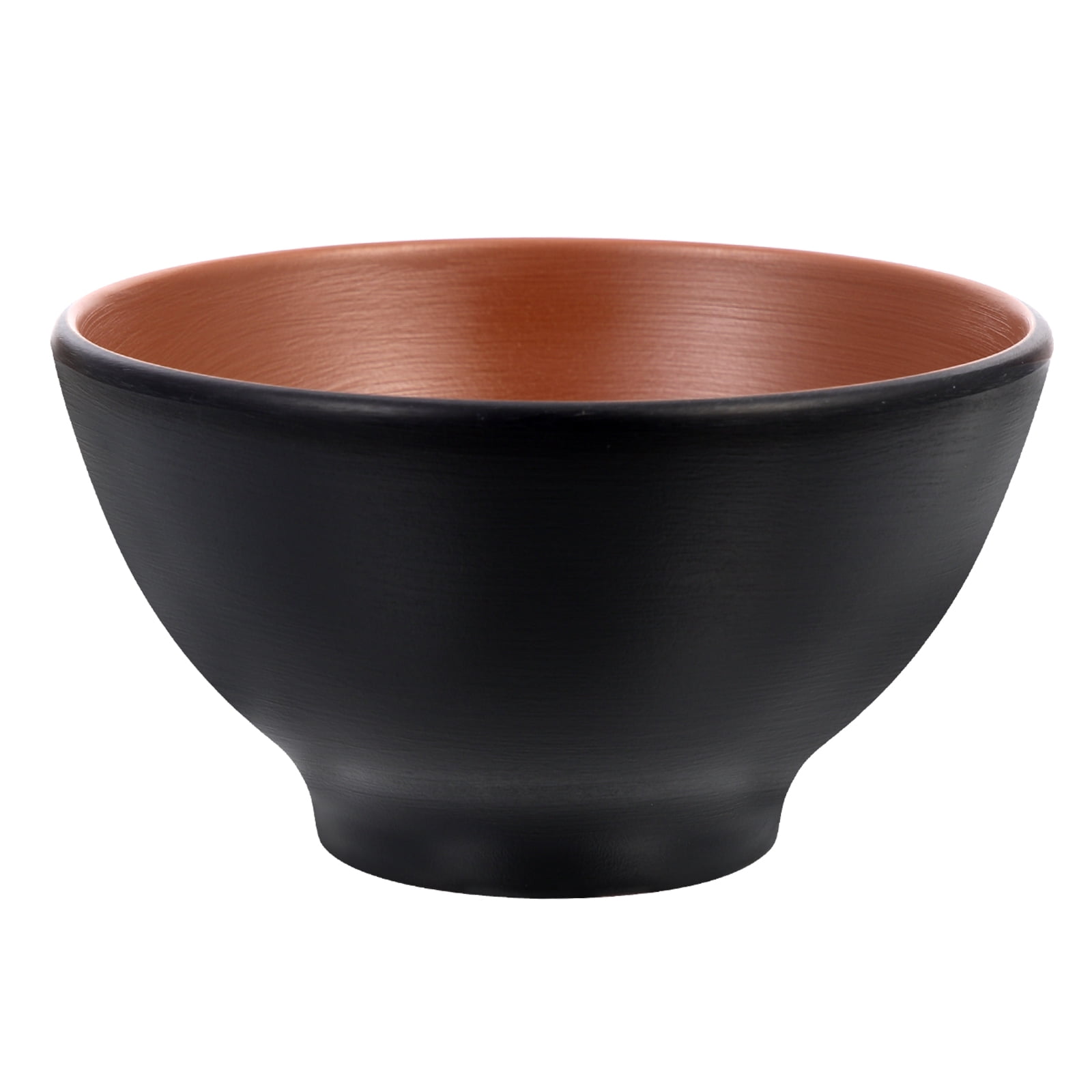 CATIEBYE Black Japanese Style Round Bowl for Dining Room, Canteen ...