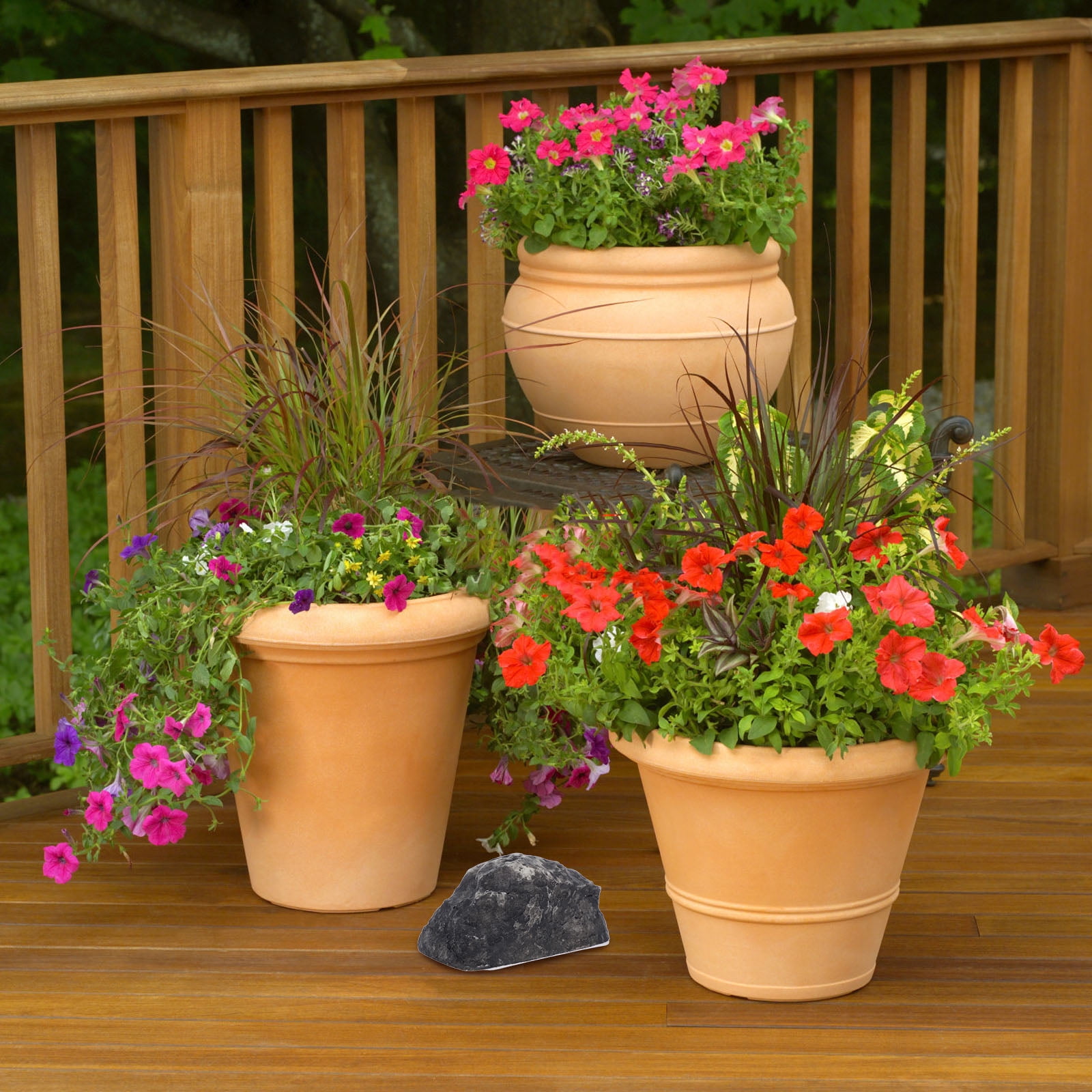 OUNONA Box Camouflage Stone Container 1 Set Artificial Garden Rock Key ...