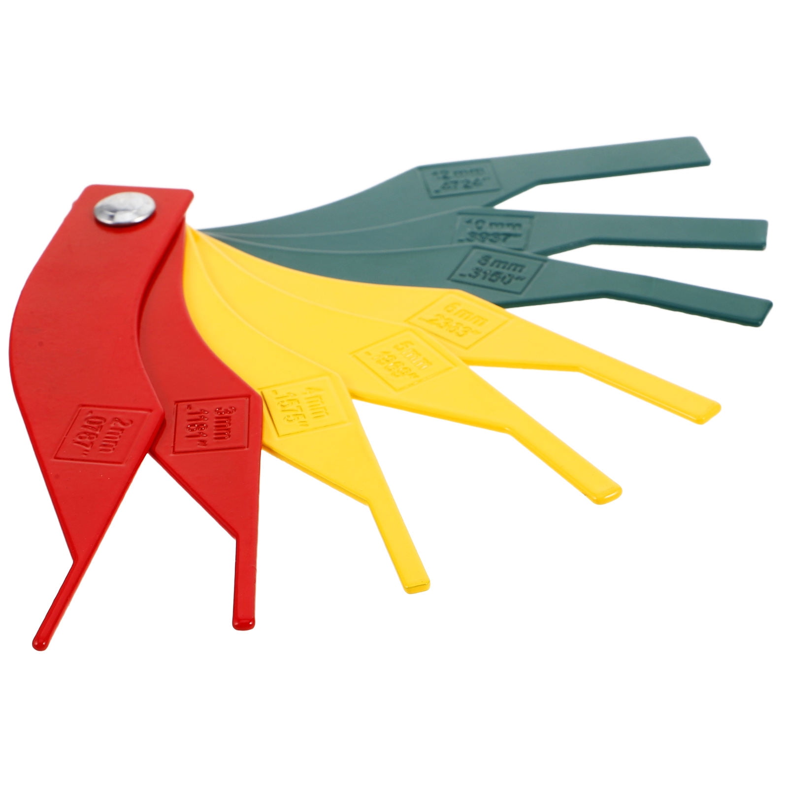 OUNONA Brake Lining Thickness Gauge Colorful Brake Gauge Brake ...