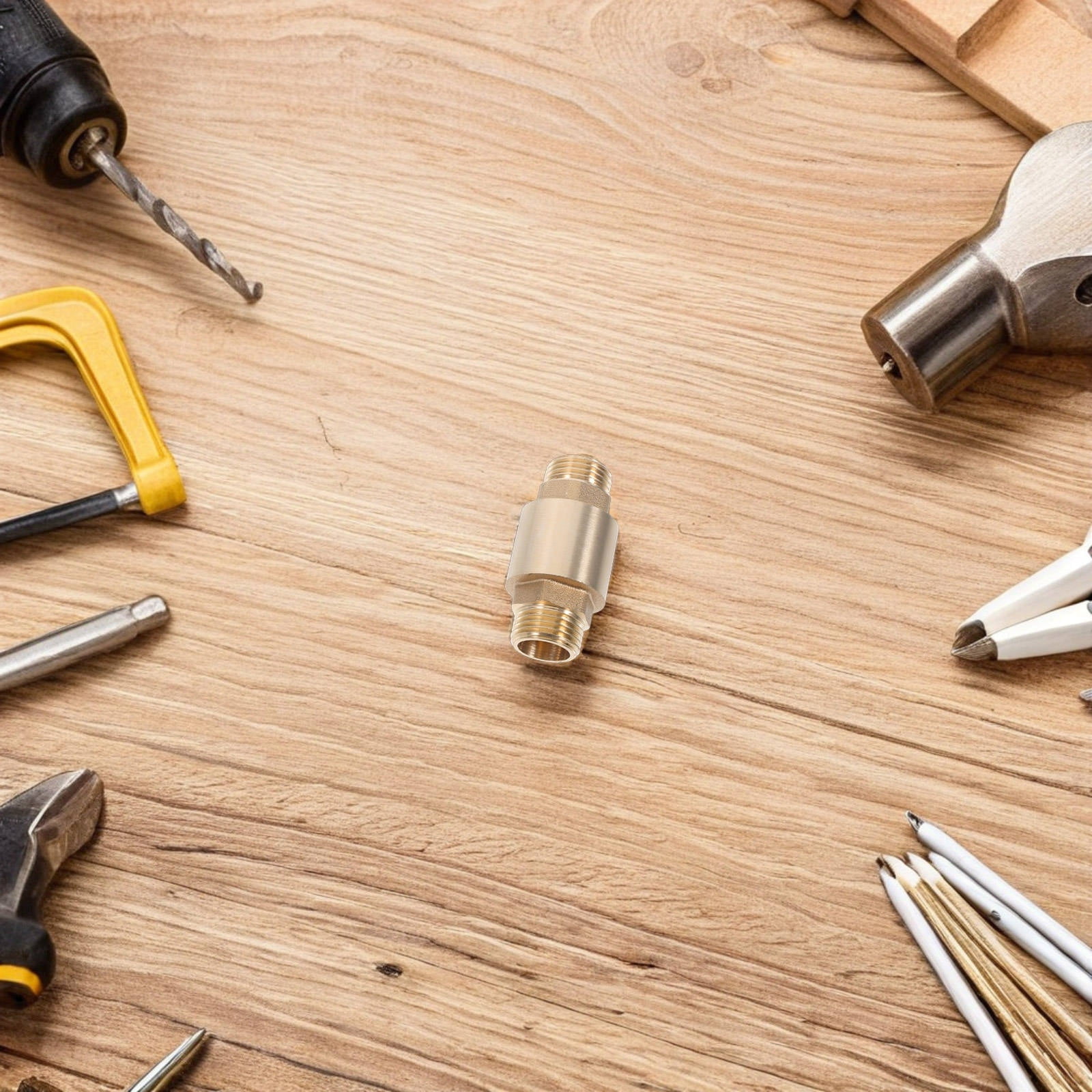 OUNONA Brass Vertical Check Valve with Dual Female Thread Non-Return ...