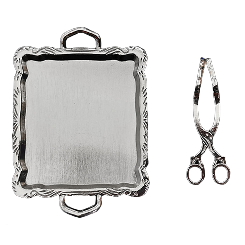 OUNONA Bread Tray Clip Miniature Minihouse Trinket Propserving ...