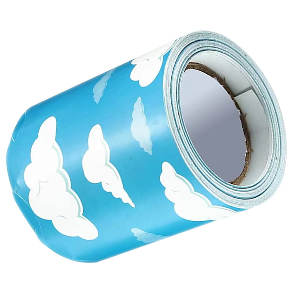 OUNONA Bulletin Board Stickers Cloud Border Strips Adhesive Classroom ...