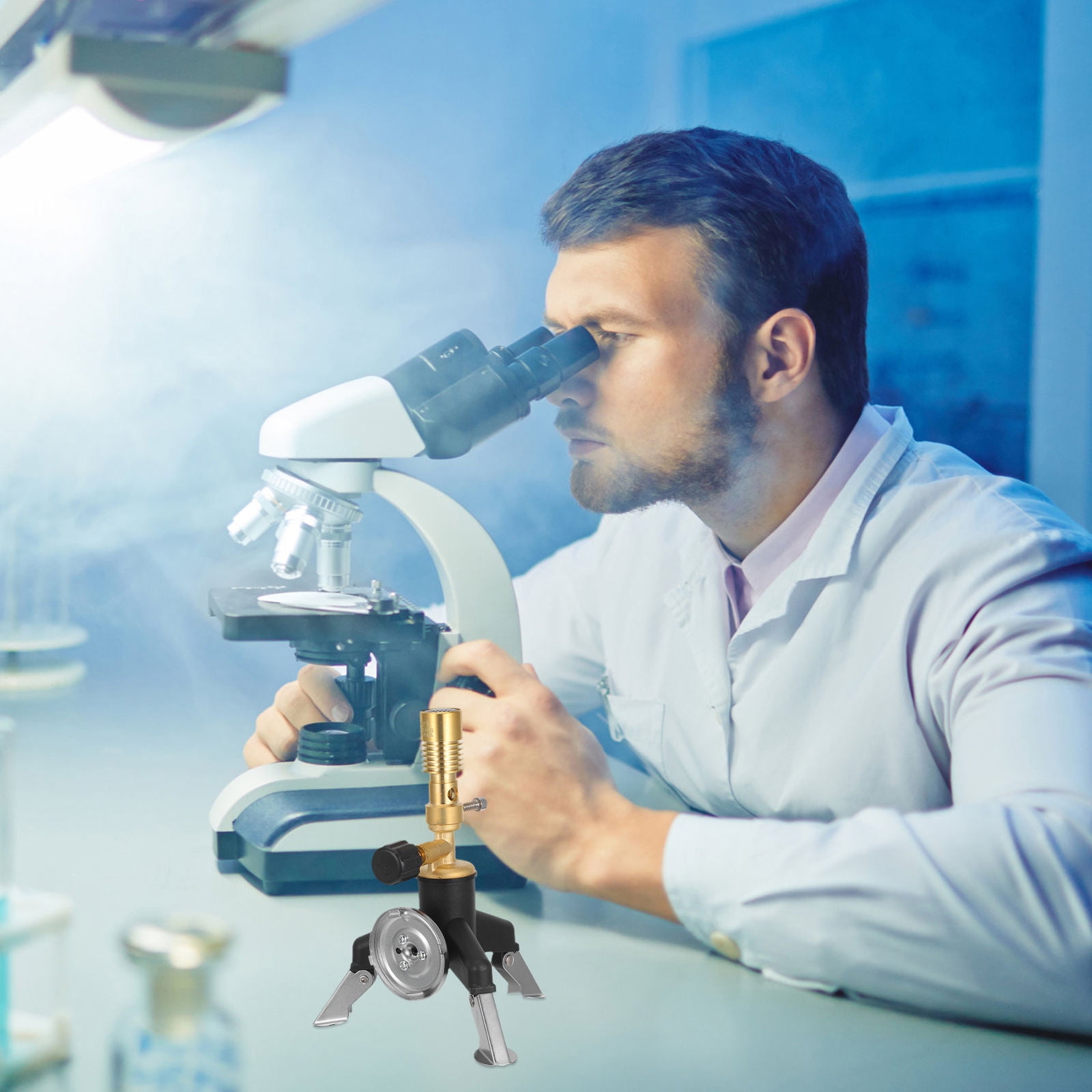 OUNONA Bunsen Burner Portable Gas Torch for Laboratory Use with Brass ...