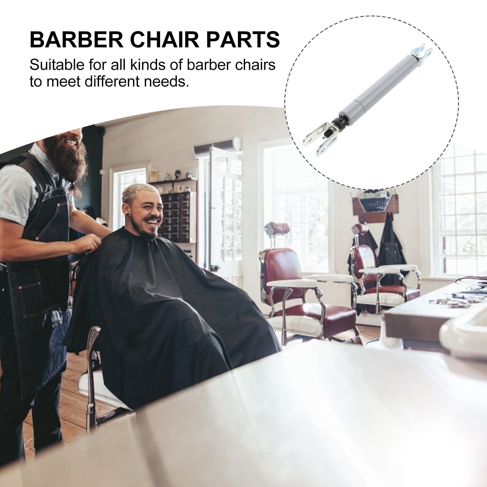 WEAVILUX Office Chair Piston Barber Chair Accessory Iron 1Pcs For ...