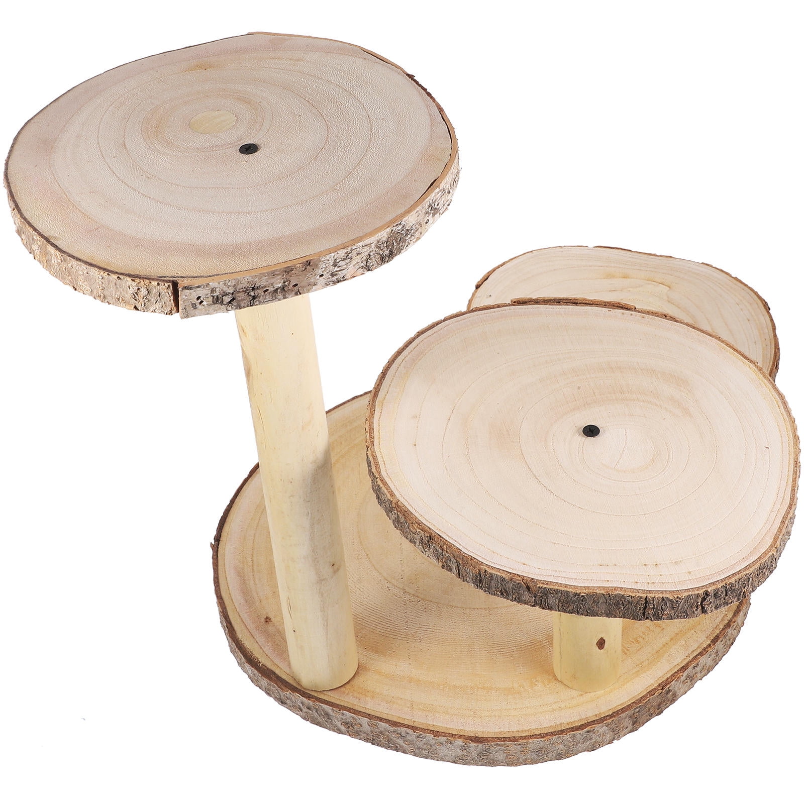 OUNONA Cake Display Organizer Multi Tiered Cupcake Tower Stand Rustic ...