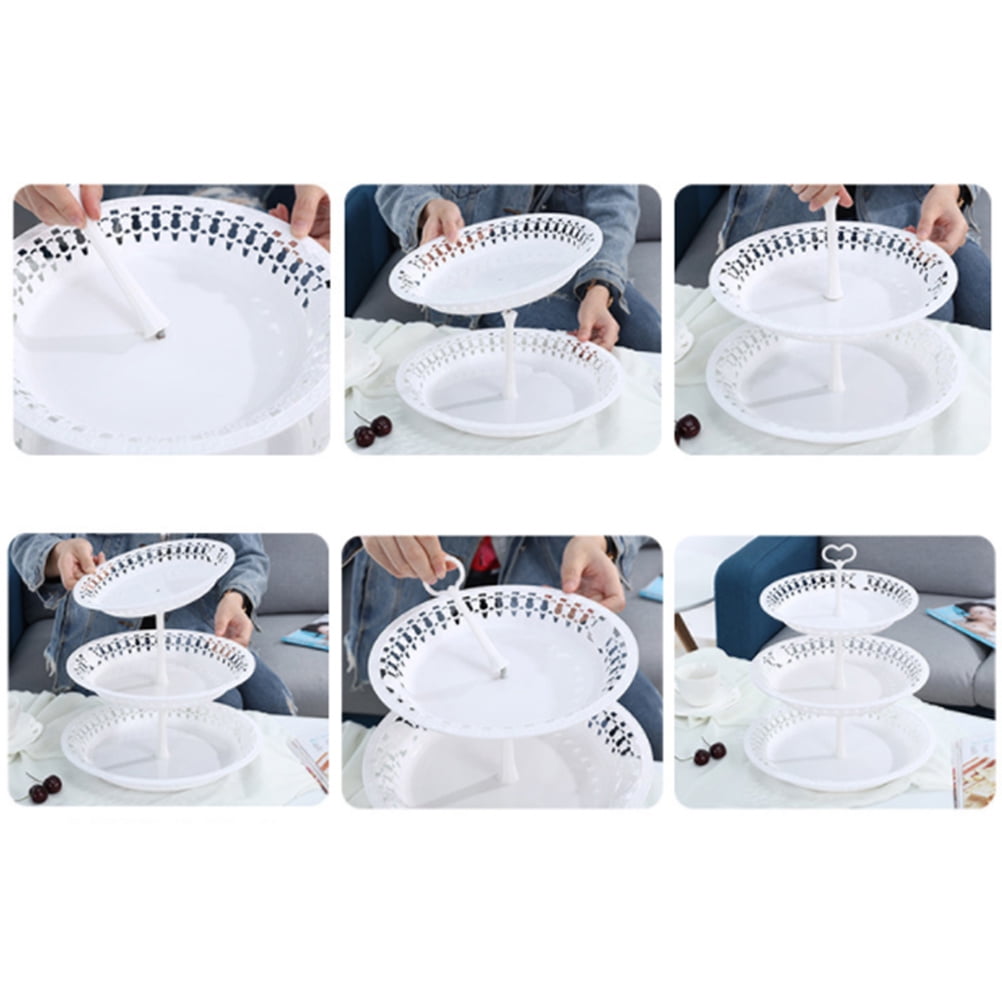 OUNONA Cake Pop Stand Turntable Elegant Dessert Rack Pastry Display ...