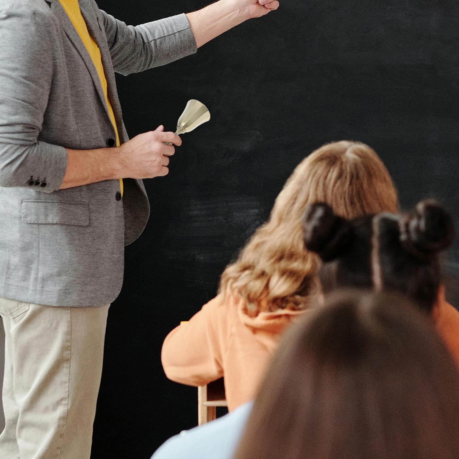 OUNONA Call Bell Dinner Bell Metal Hand Ringing Bell For Classroom ...