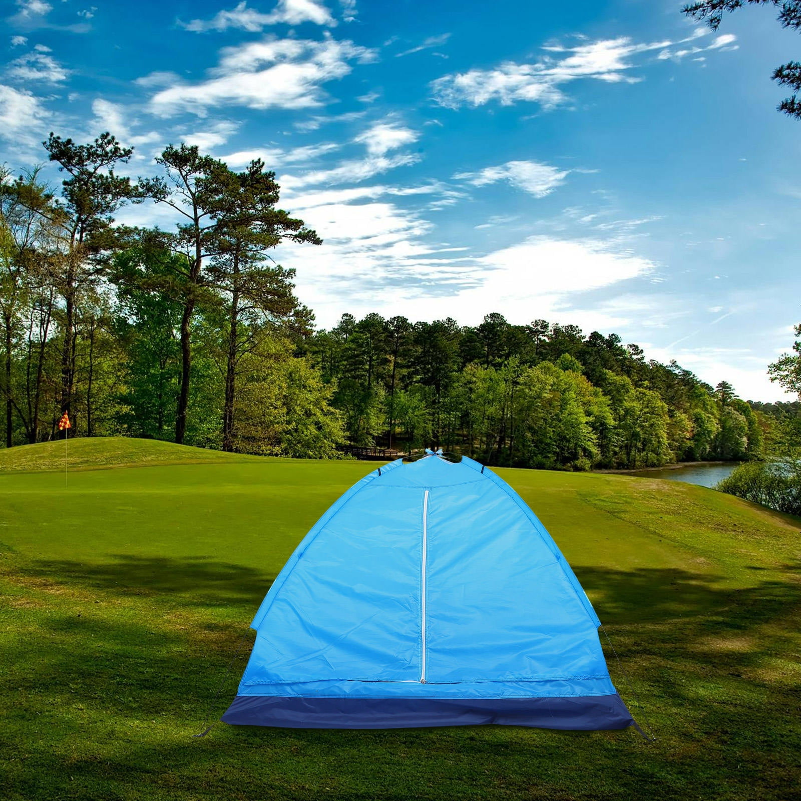 OUNONA Camping Tent Outdoor Tent Single Layer Design Two Person Tent ...