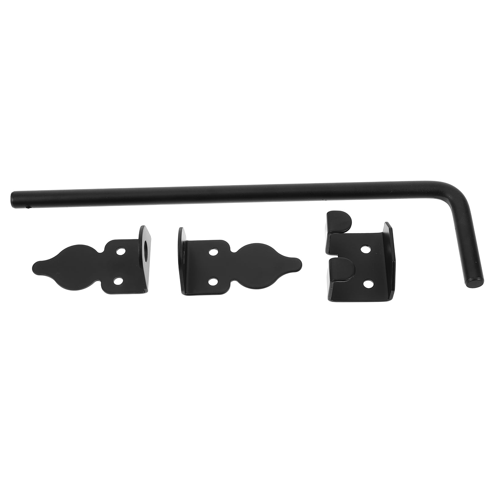 OUNONA Cane Bolt Drop Rod Heavy Duty Gate Hardware Black Gate Ground ...