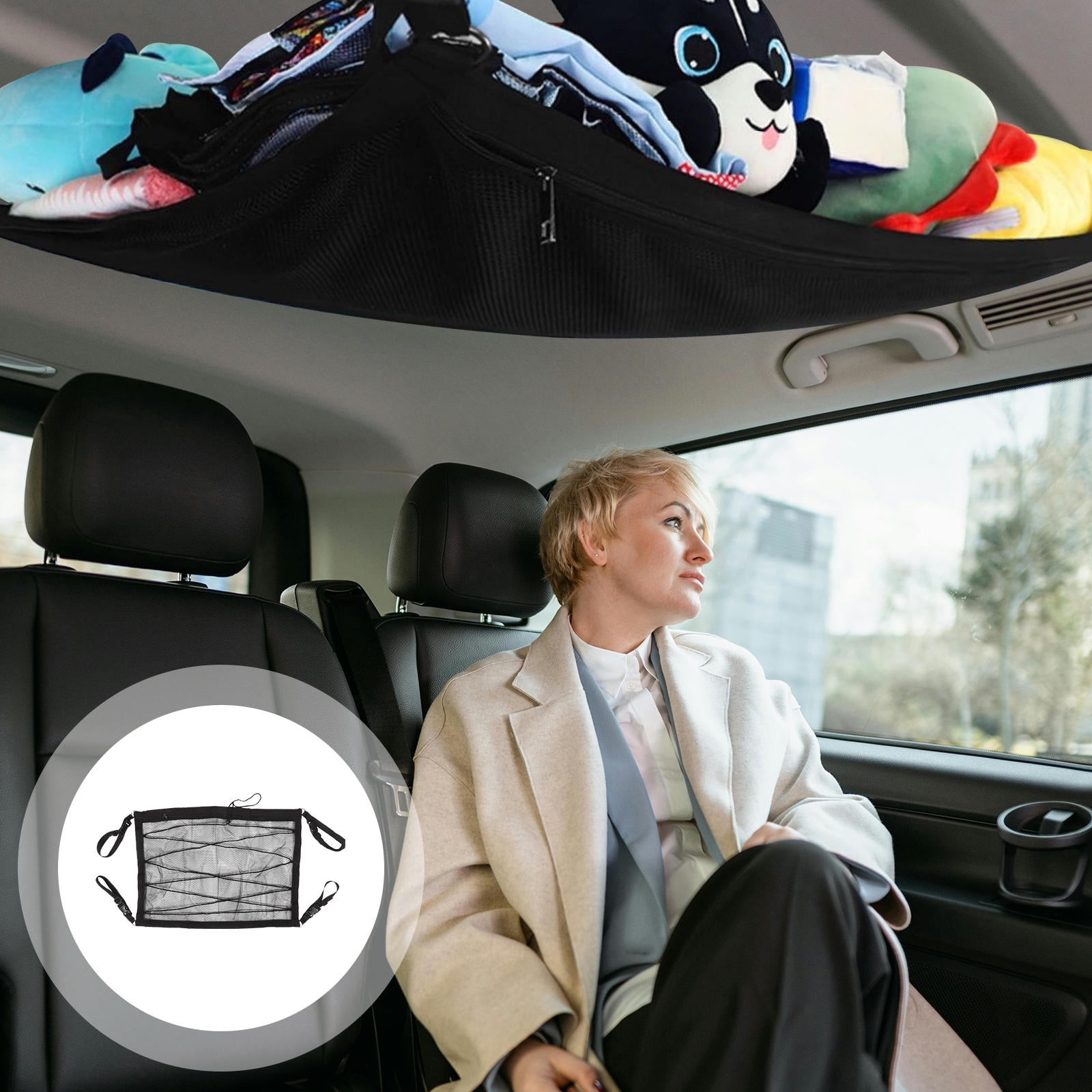OUNONA Car Ceiling Cargo Net Car Storage Net Elastic Storage Net Car ...