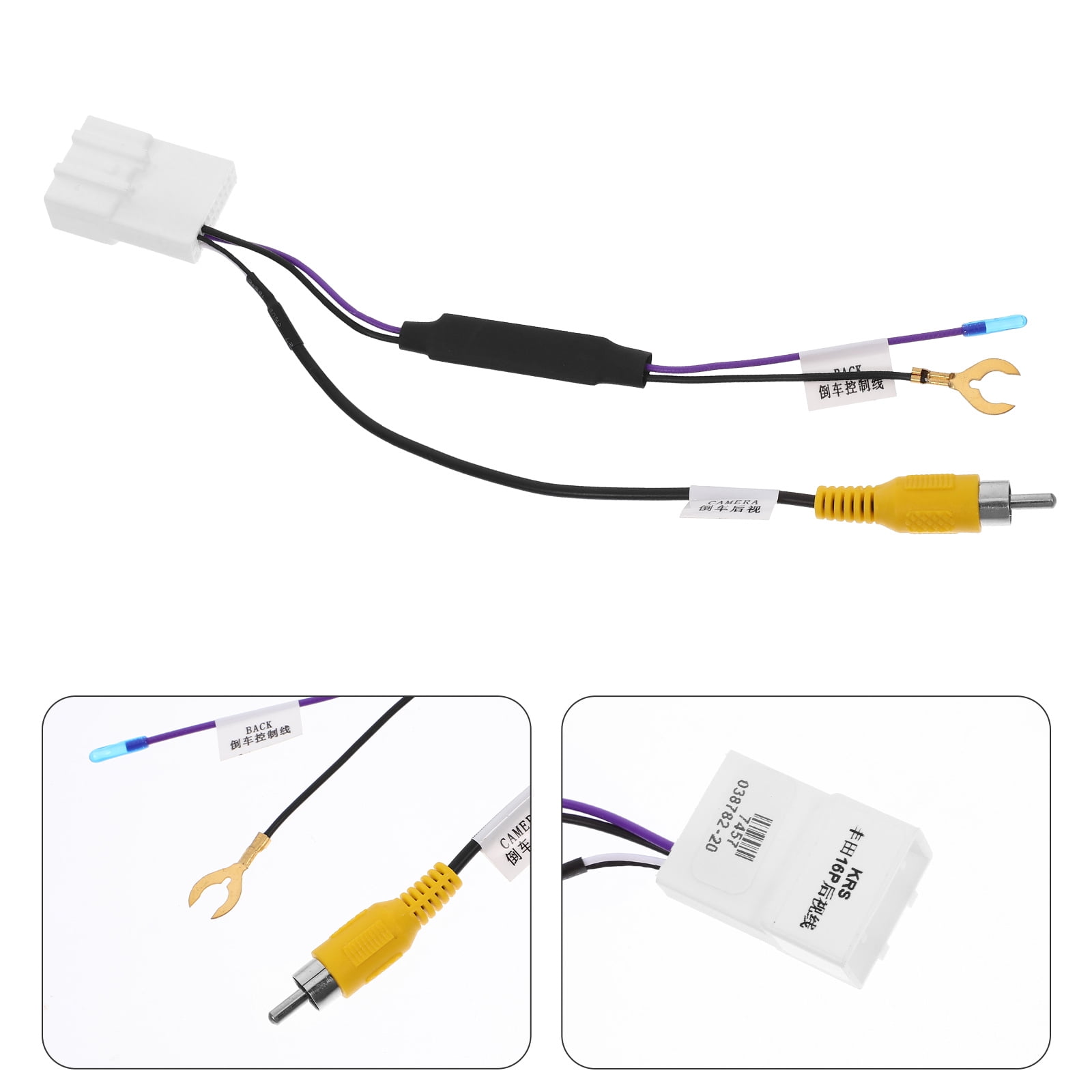 OUNONA Car Dash Cam Cord Rear View Backup Camera Cable Backup Camera ...