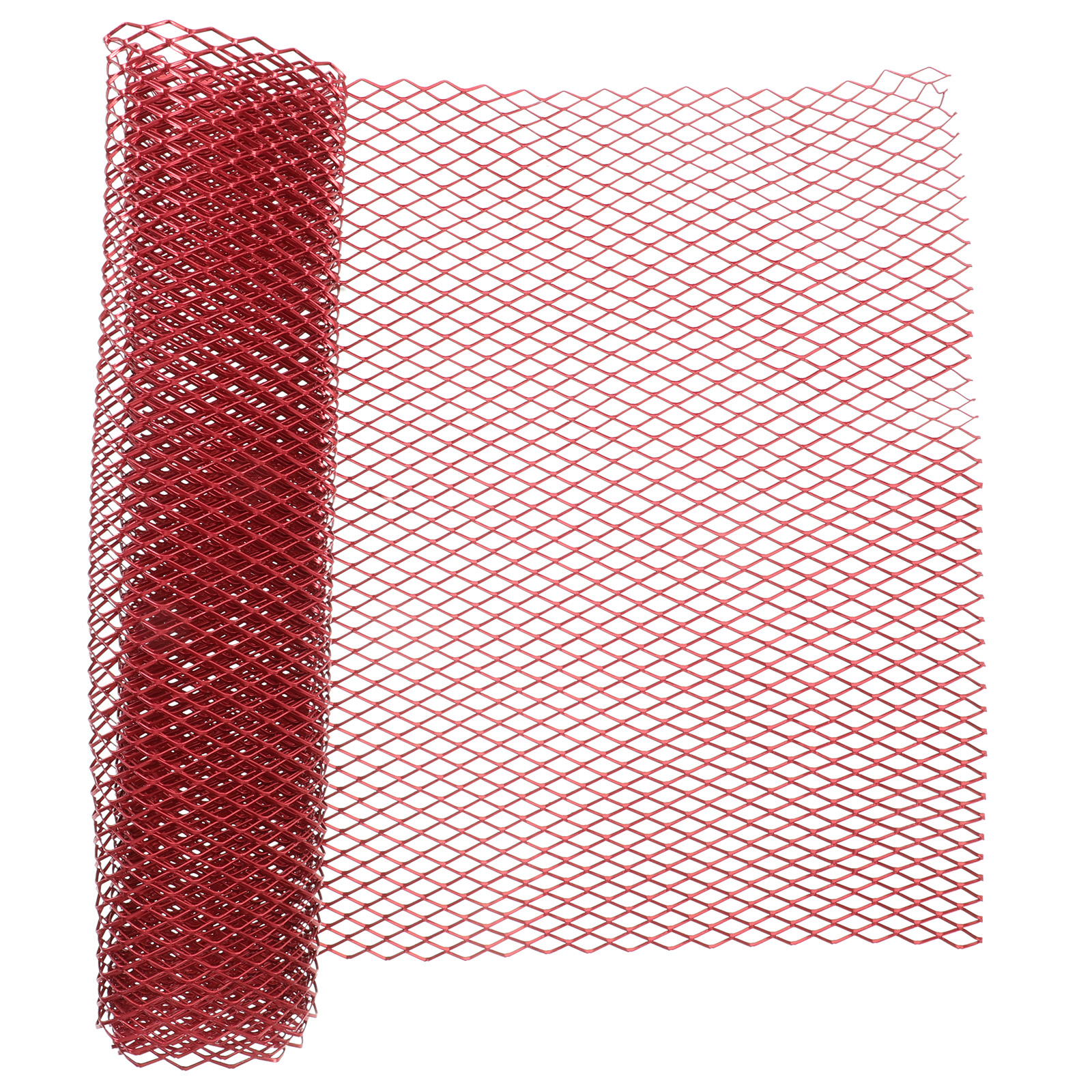 OUNONA Universal Car Front Grille Mesh Insert in Red Aluminum Alloy ...