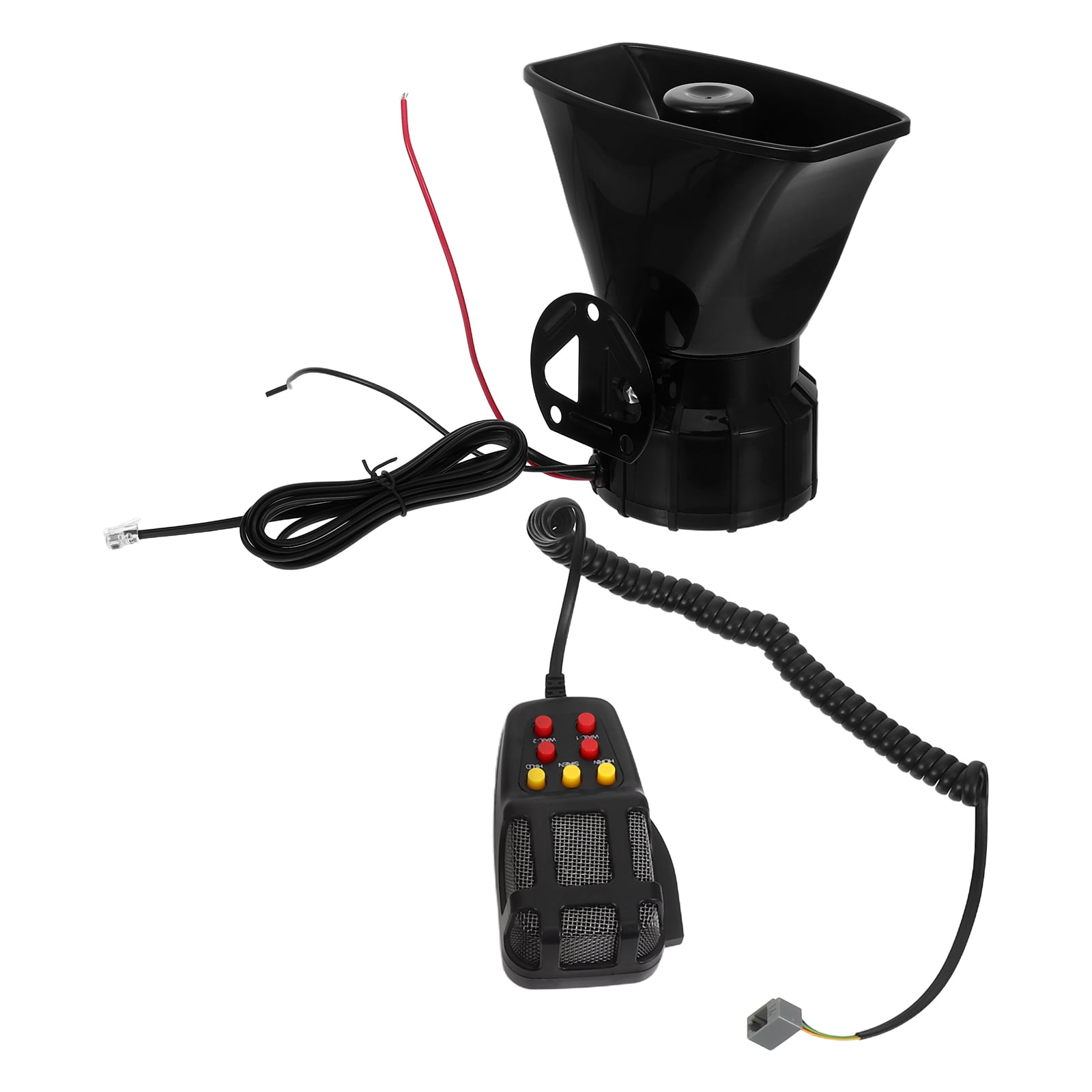 OUNONA Car Megaphone with Powerful 7-Sound Alarm and Weather Resistant ...