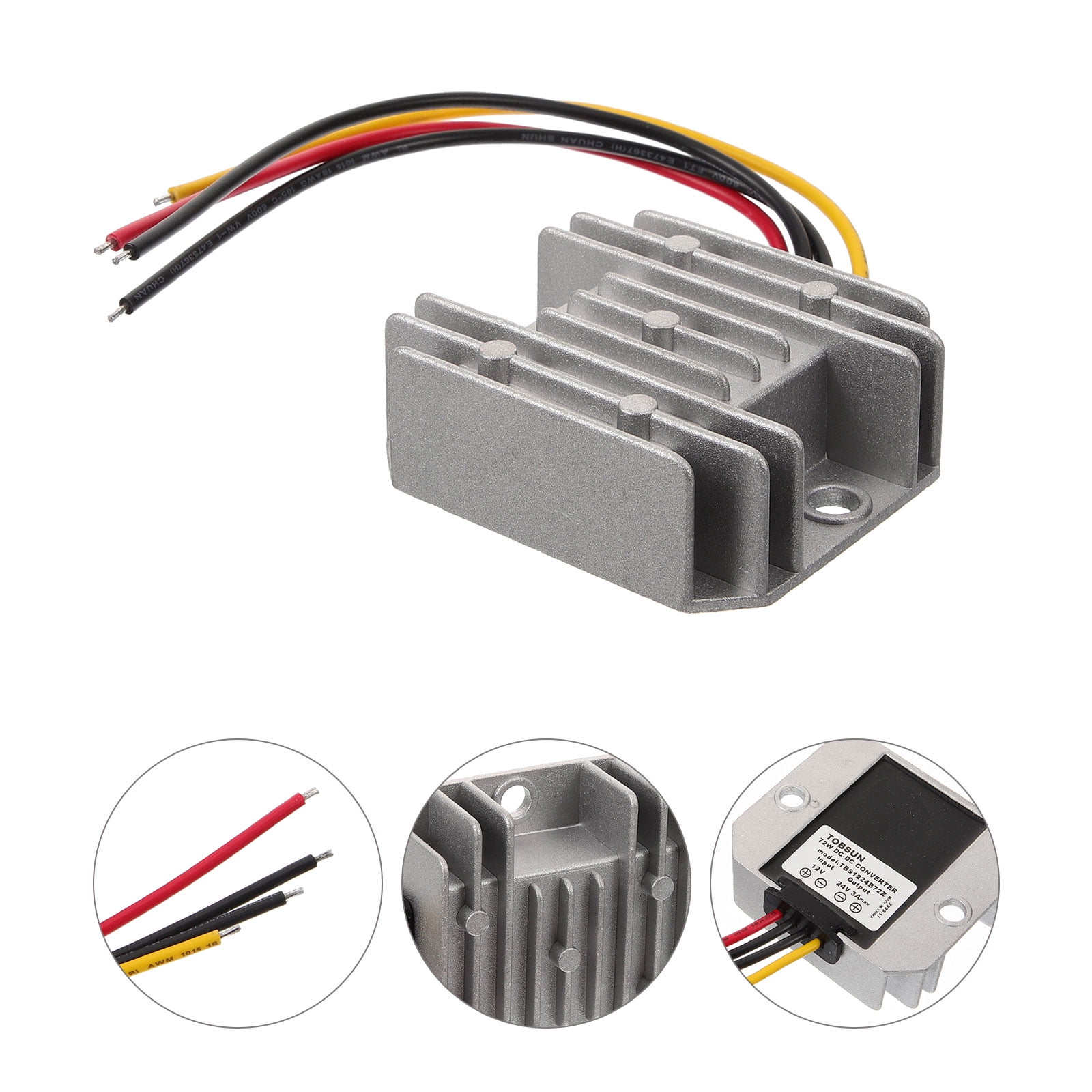 OUNONA Car Power Converter Module Converter DC12V Step 24V 3A Boost ...