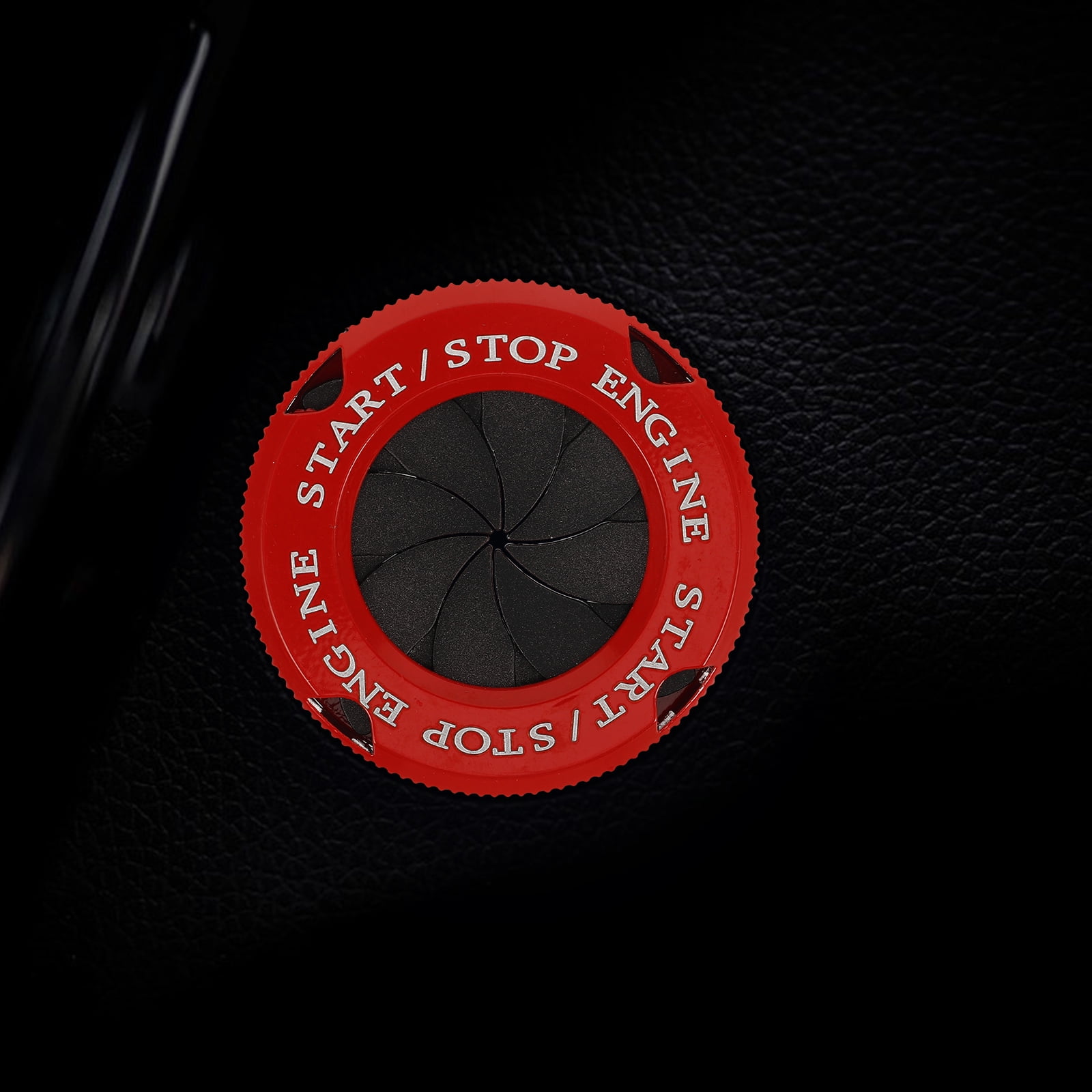 OUNONA Car Push Start Stop Button Cover Rotary Push Start Button Cover ...