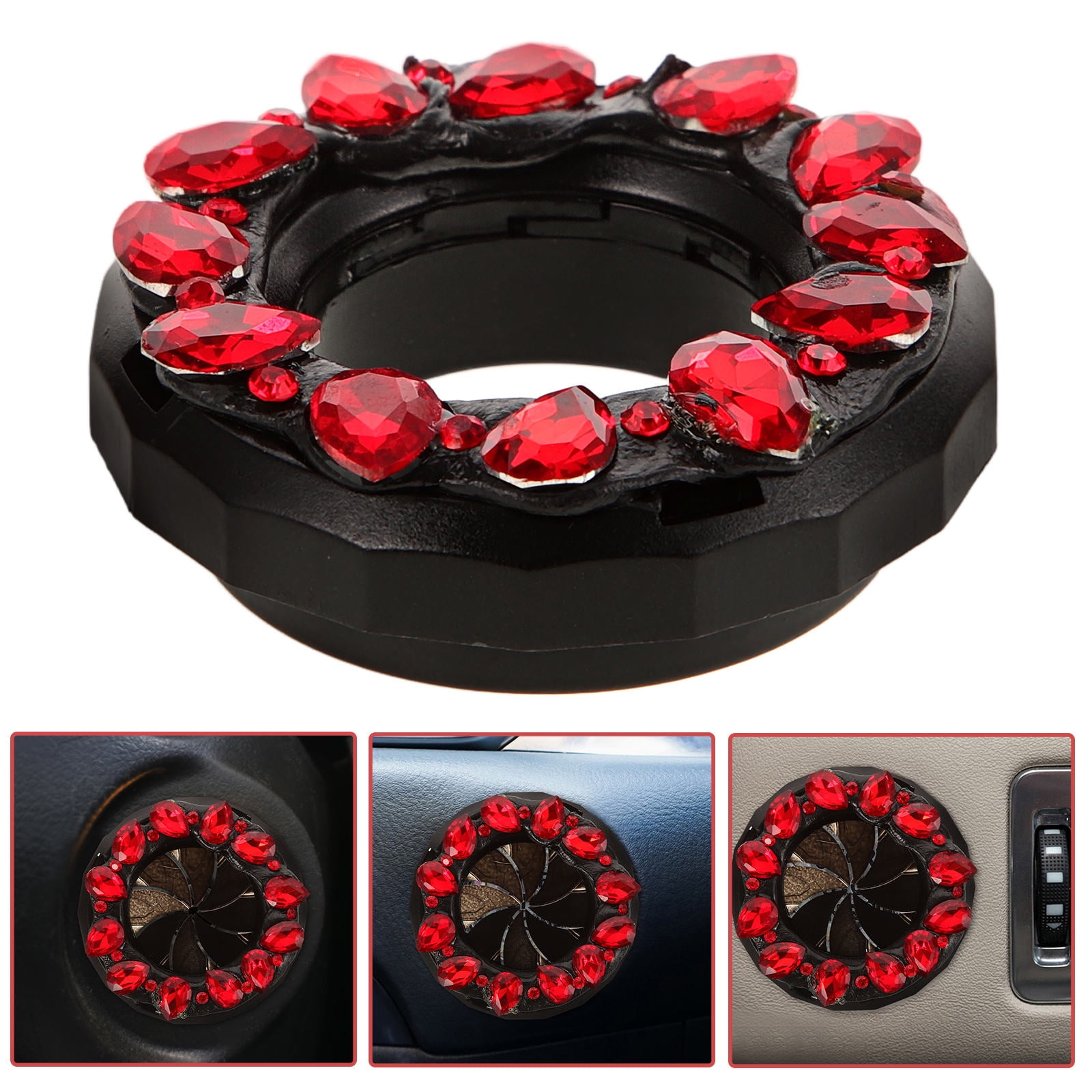 OUNONA Car Start Button Cover Ignition Switch 5.00X5.00X2.00CM Red ...