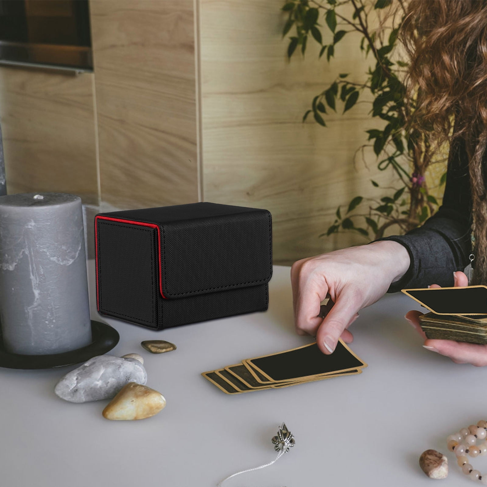 OUNONA Card Case Card Storage Box Trading Card Storage Box Card Deck ...