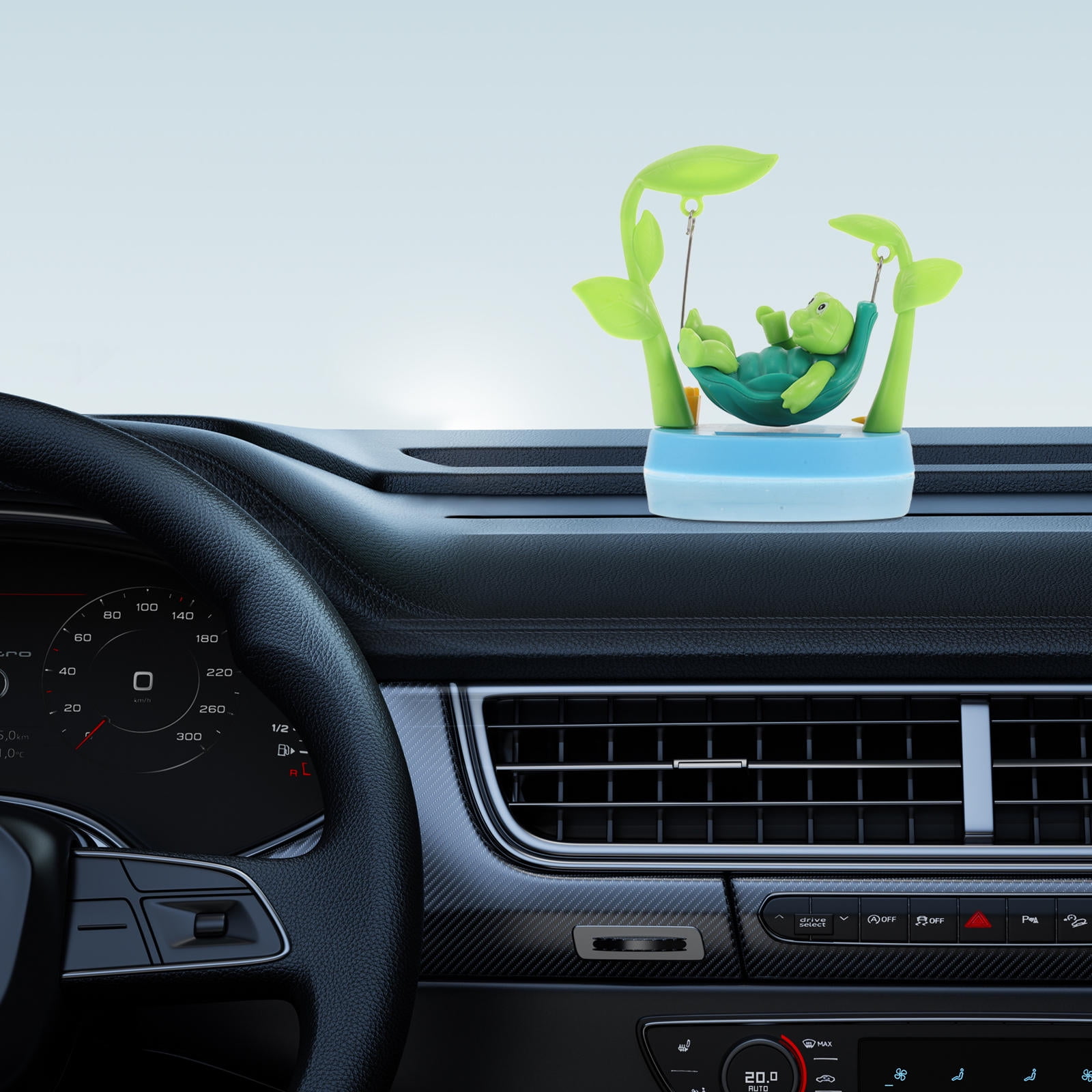 OUNONA Cartoon Turtle Dashboard Doll Solar Powered Swinging Turtle Car ...