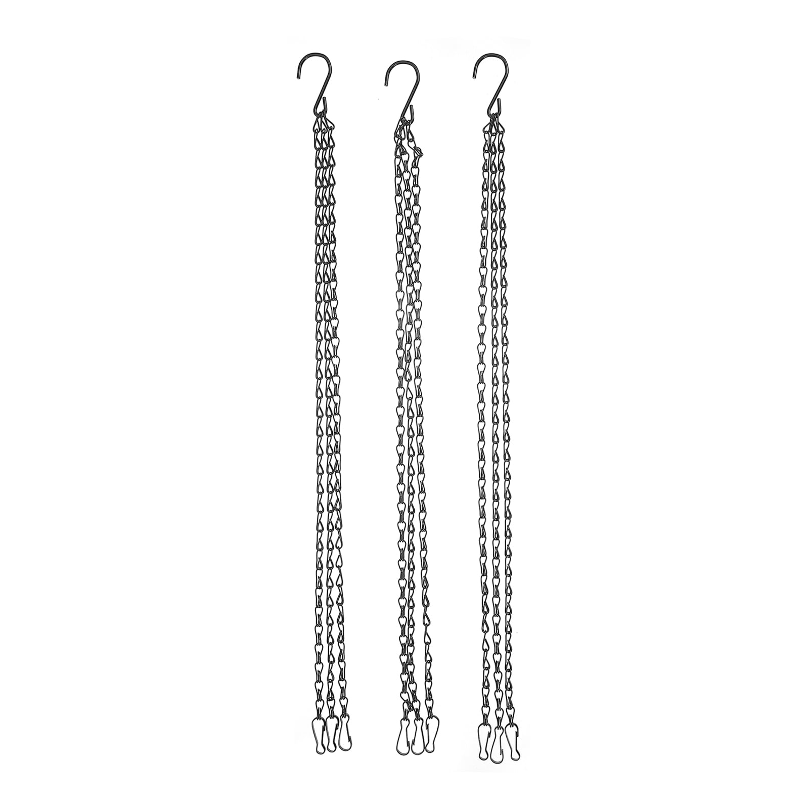 OUNONA Chain Hanging Basket Chains Flowerpotiron Flowerpotblack Hanger ...