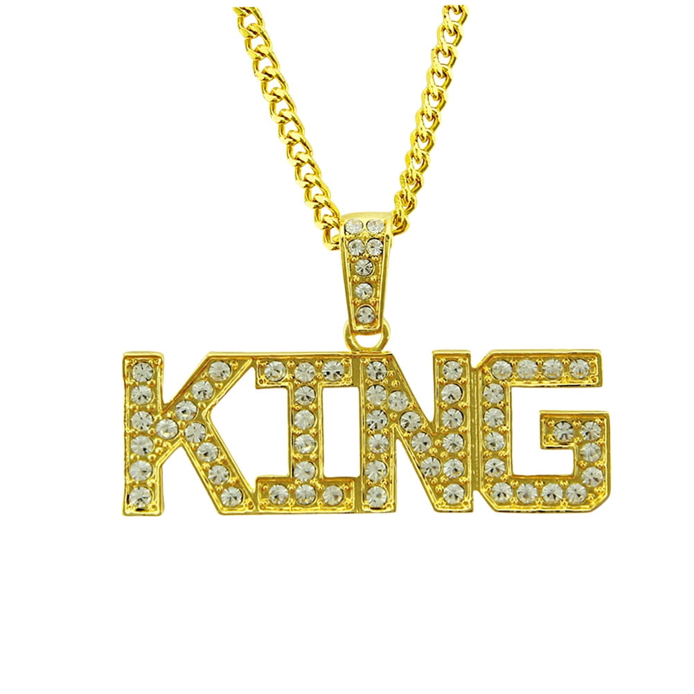 OUNONA Chain Necklace Cool Necklace Design Man 76cm Golden - Walmart.com