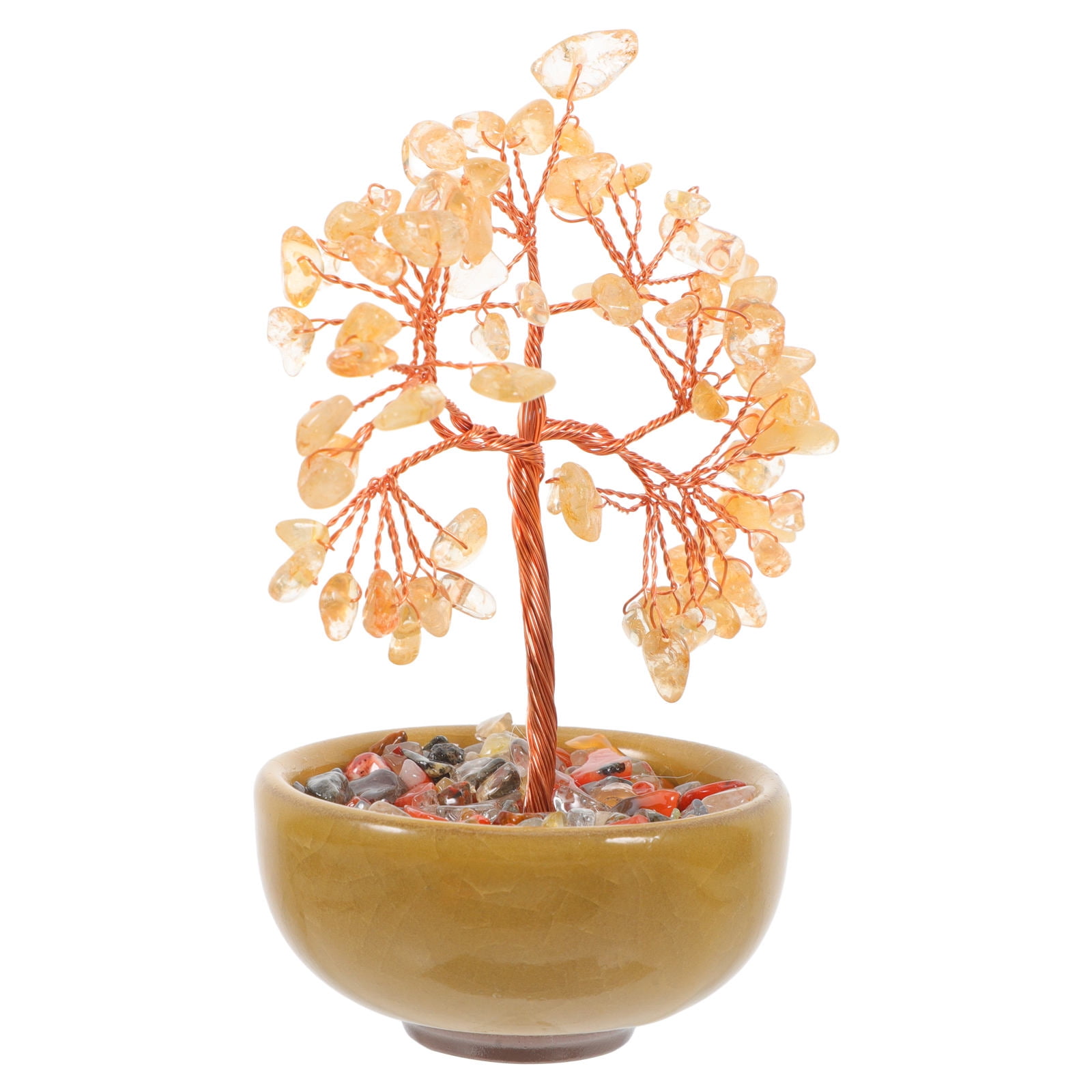 OUNONA Chakra Crystal Tree For Wealth And Prosperity Natural Stone ...