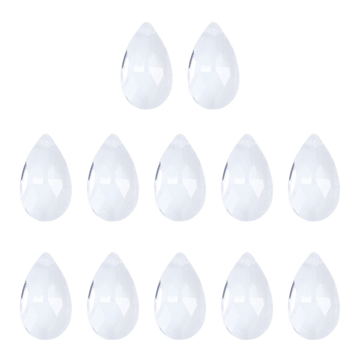 Ounona Chandelier Crystal Pendants, Teardrop Replacement Prisms, Clear ...