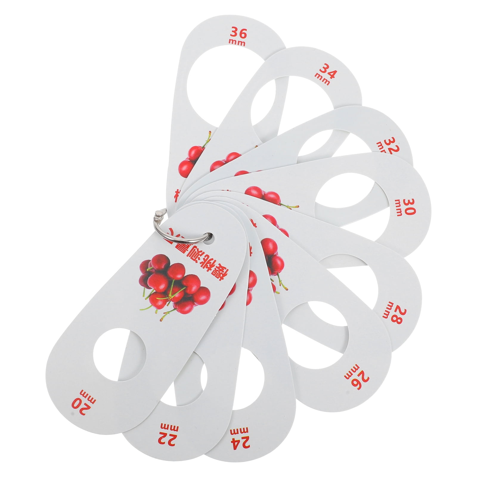 OUNONA Cherry Diameter Measuring Ruler Fruit Diameter Measuring Ruler ...