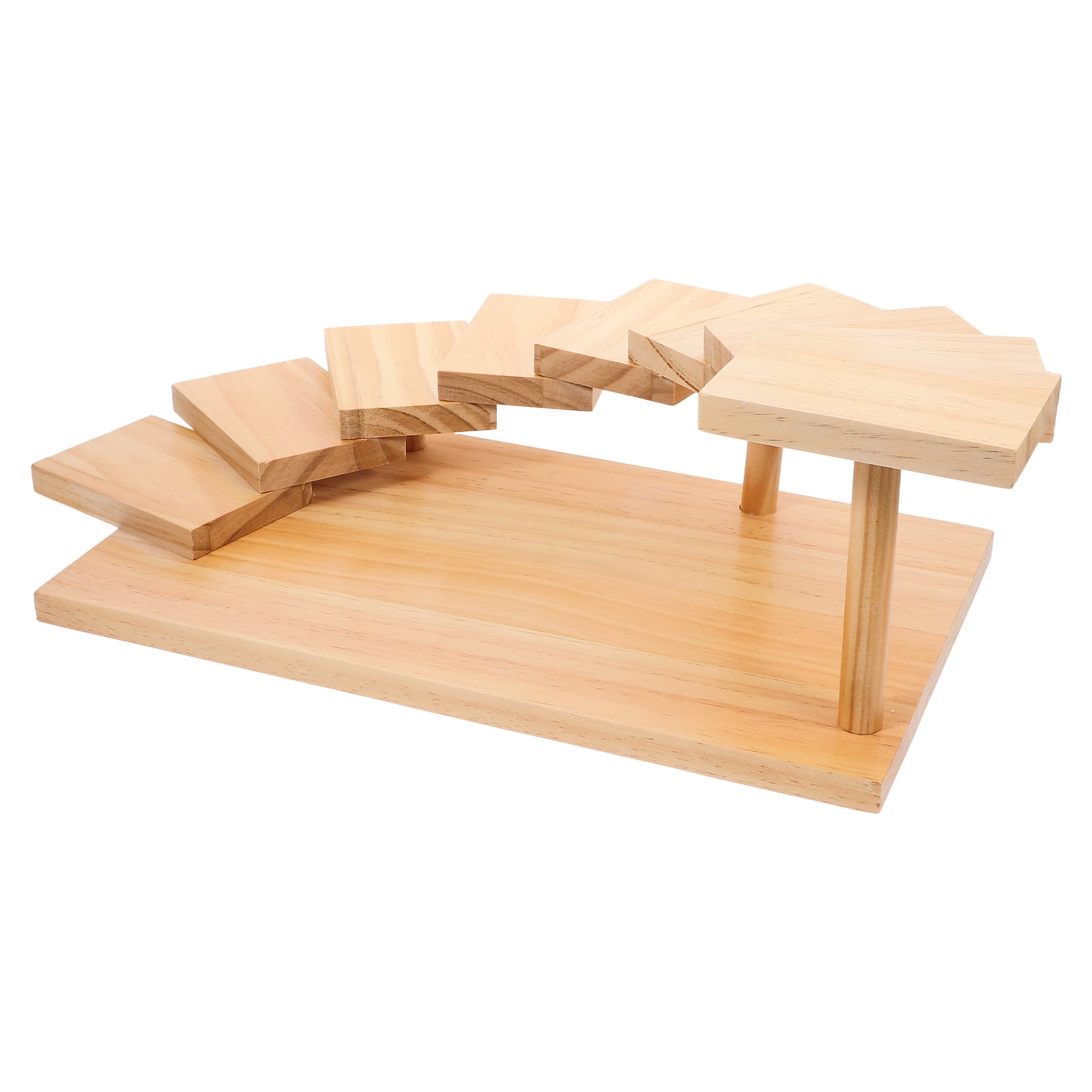 OUNONA Chinese Envelope Barbecue Tray Solid Wood Rotating Sushi Plate ...