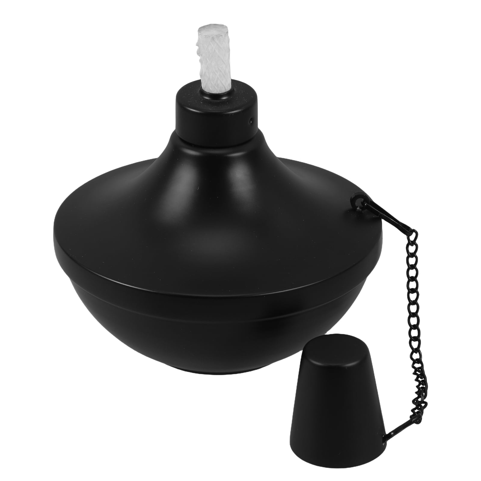 OUNONA Small Table Top Tiki Torch 1 Set Convenient Refillable Flame ...