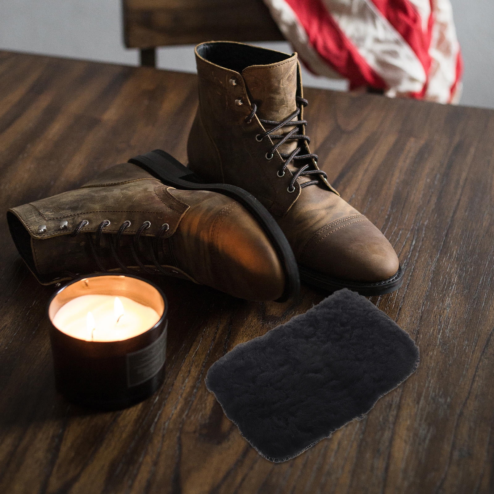 OUNONA Cleaning Mitts for Leather Shoe Brushes for Polishing Shoe ...