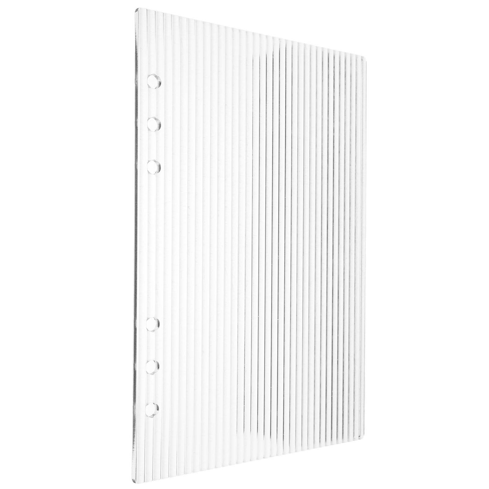 OUNONA Clear Acrylic Binder Notebook Cover 6 Ring A5 Planner Binder ...
