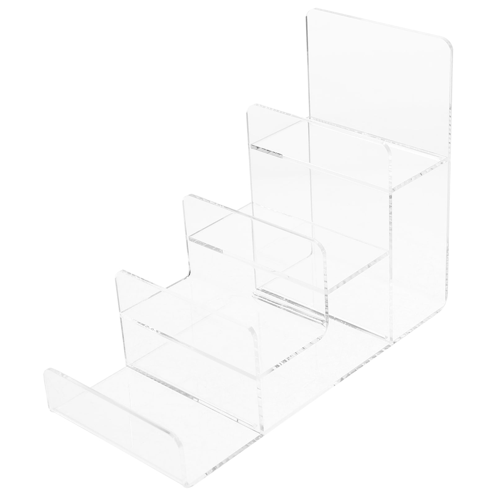 OUNONA Clear Acrylic Riser Display Shelf 4 Tier Acrylic Display Stand ...