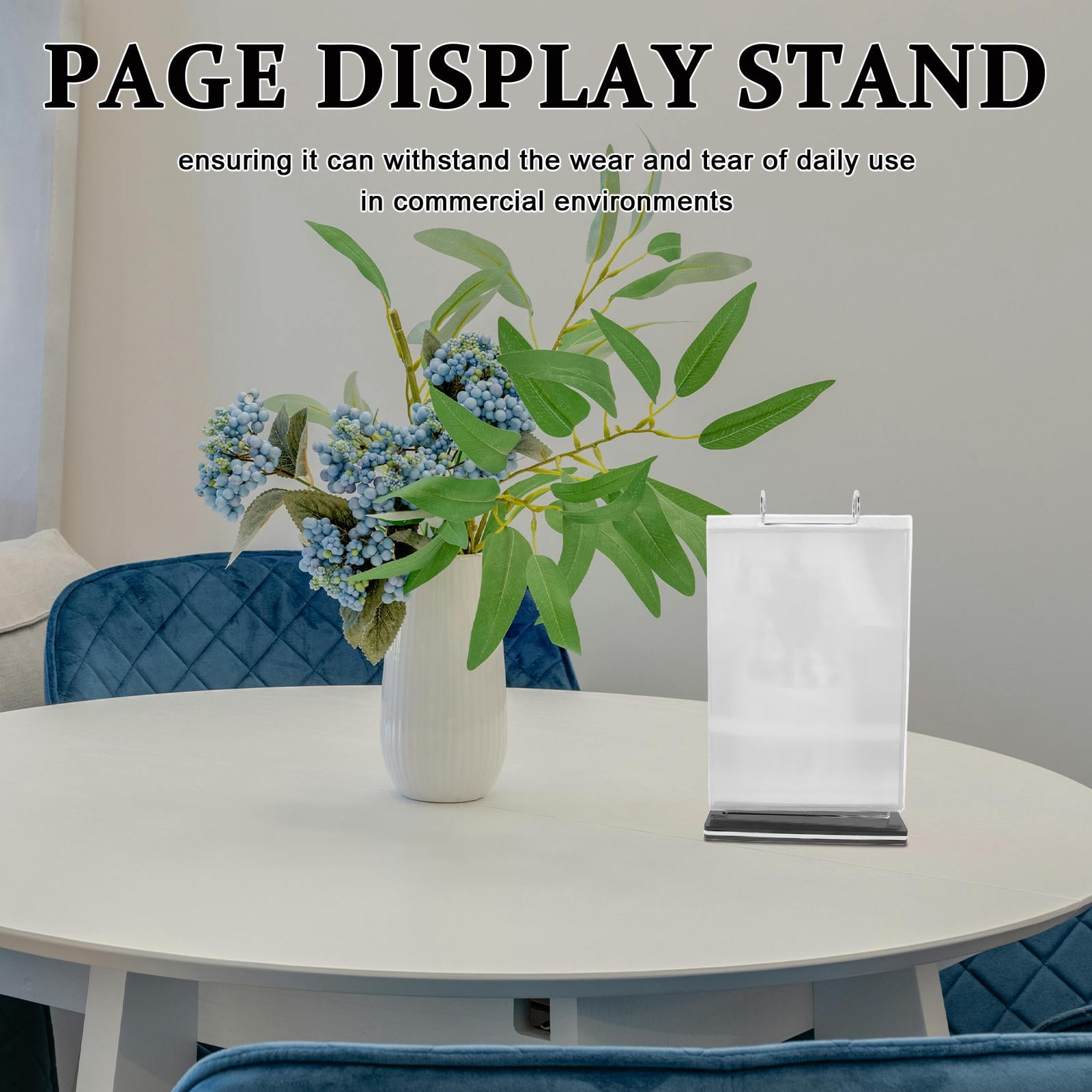 IFANLANDOR Vertical Menu Stand PP Transparent 1Set 14.2x8.9x2.4in ...
