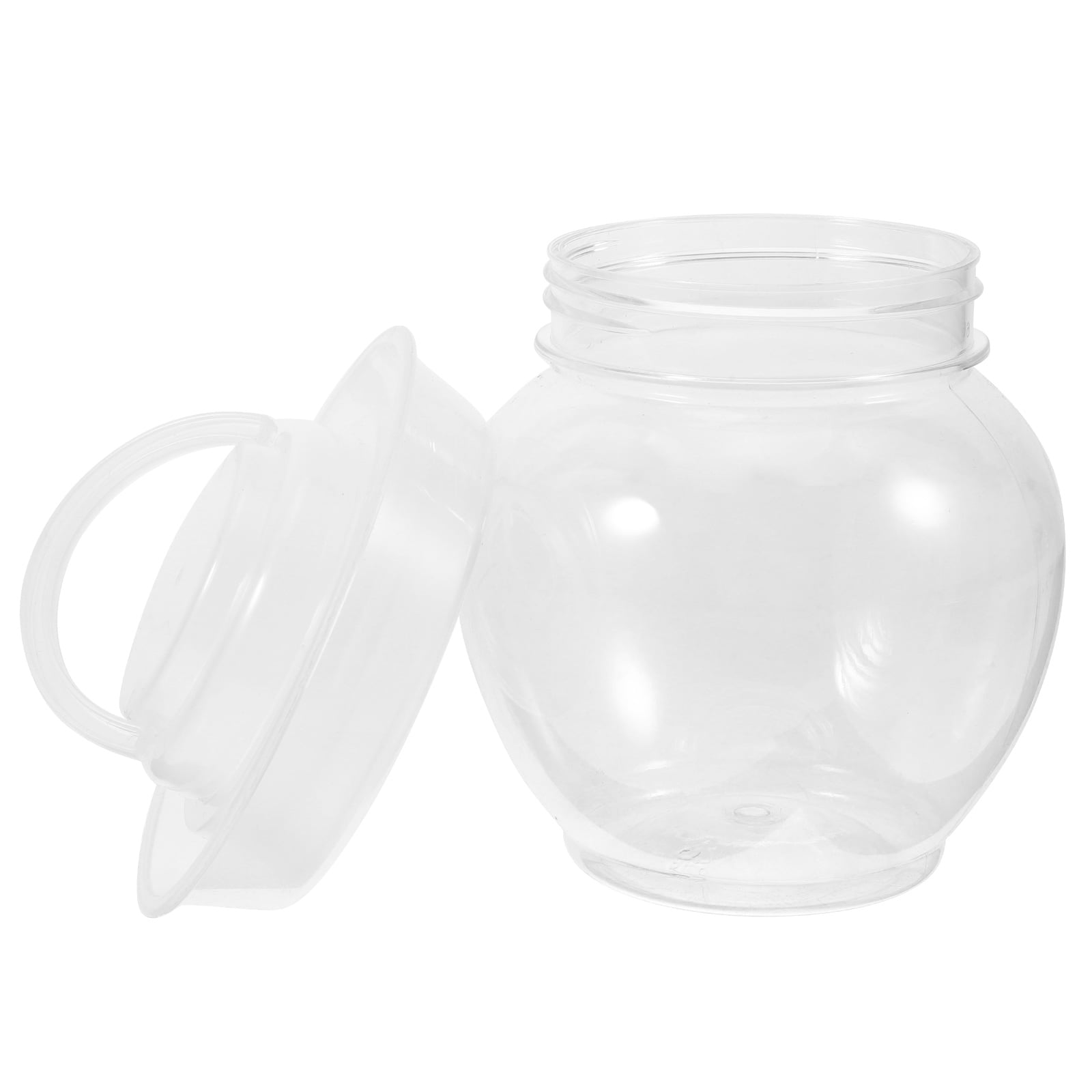 OUNONA Clear Pickle Jar Fermentation Jar with Lids PET Pickle Jar ...
