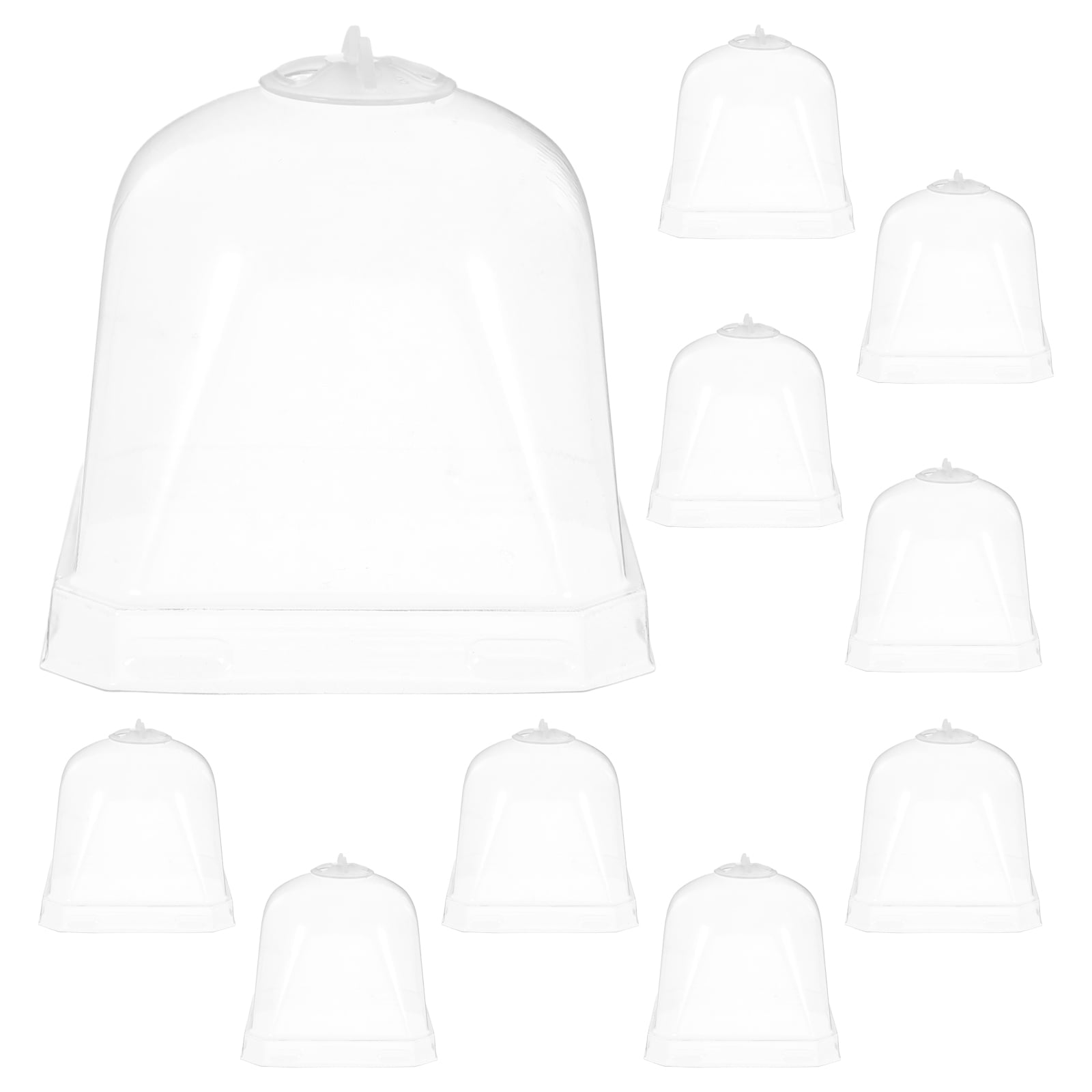 OUNONA Clear Plastic Dome Covers for Plants Protection in Winter with ...