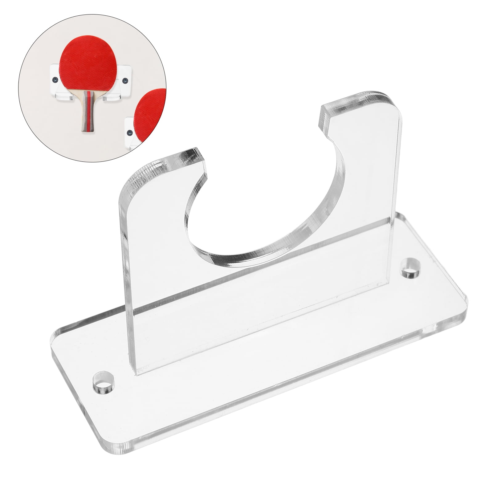 OUNONA Clear Table Tennis Paddle Holder Wall Mounting Bat Displaying ...