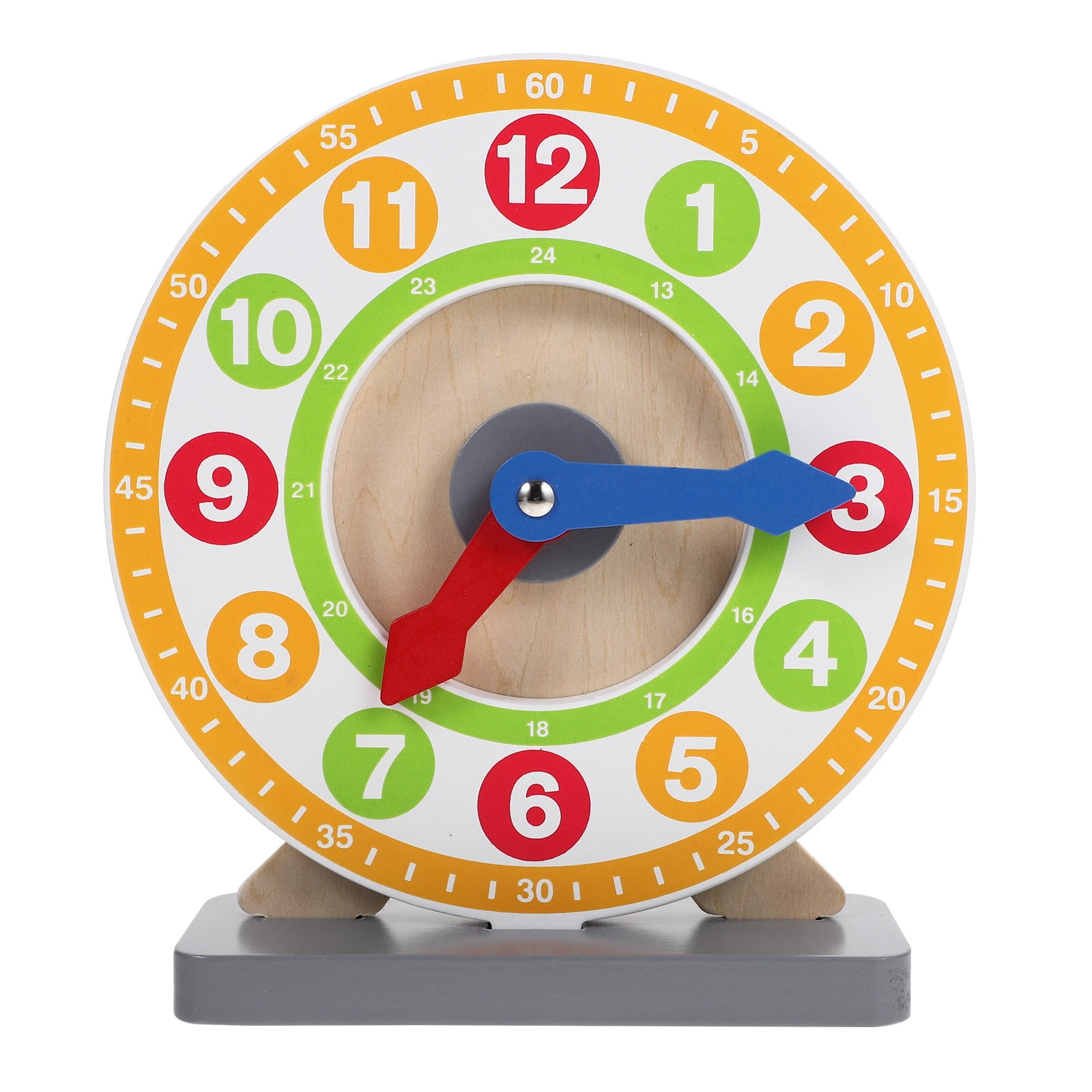 OUNONA Clock Learning Toy Kids Number Cognitive Toy Kids Clock Toy ...