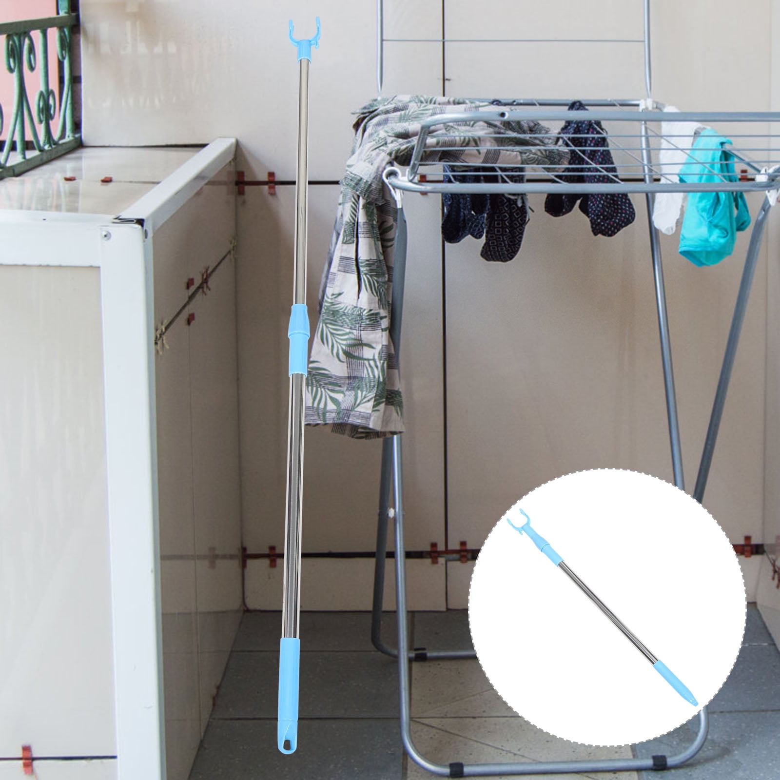 OUNONA Clothes Rail Adjustable Clothesline Pole for Home - Walmart.com