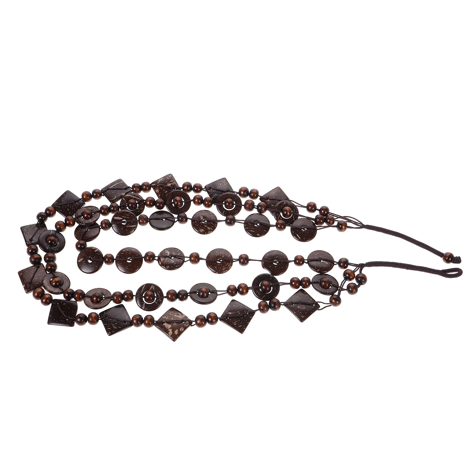 OUNONA Coconut Shell Necklace Retro Window Decoration Thick Man Woman ...