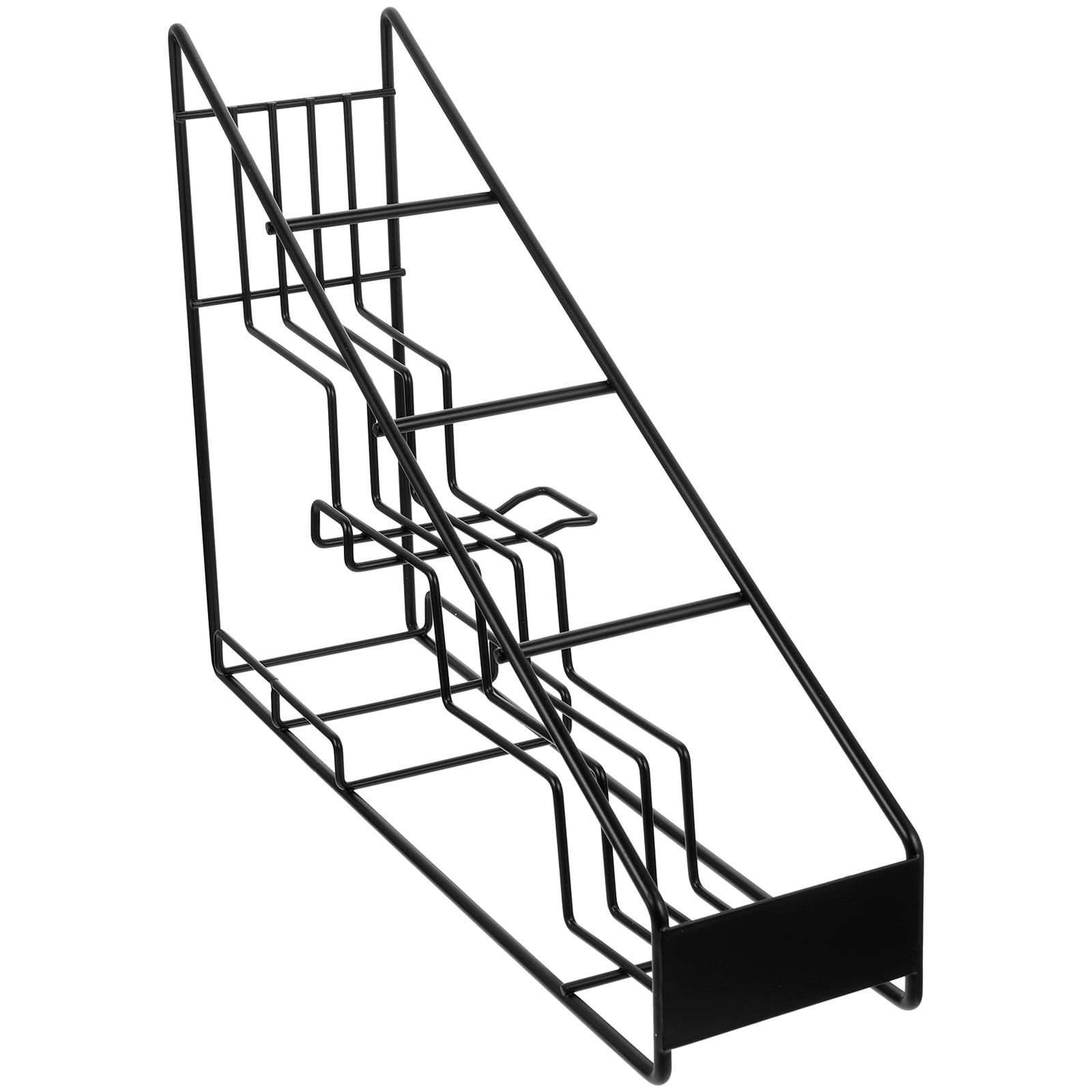 OUNONA Coffee Bar Syrup Dispenser Dressing Display Stand Rack Black - Walmart.com