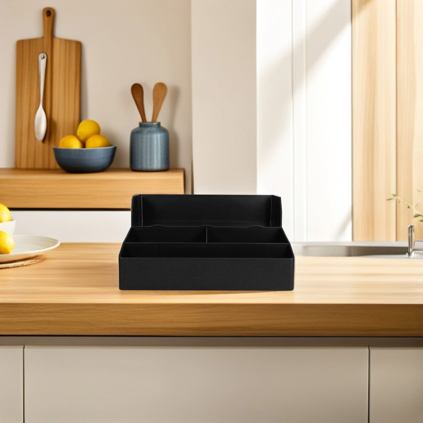 OUNONA Coffee Condiment Organizer Paper Cup And Lid Holder Compartment ...