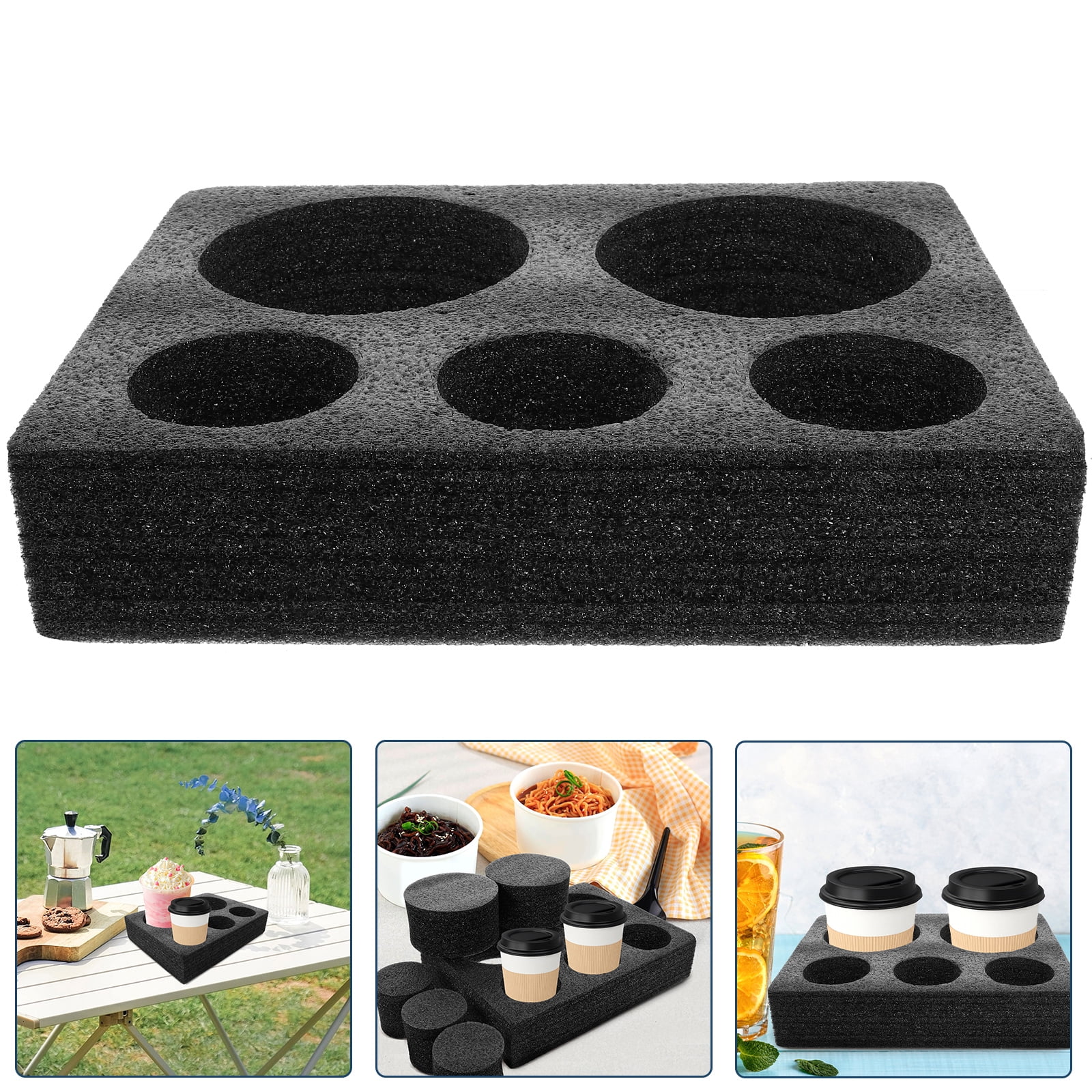 OUNONA Coffee Cup Holder Drinks Cup Storage Tray Milk Tea Beverage Cup ...
