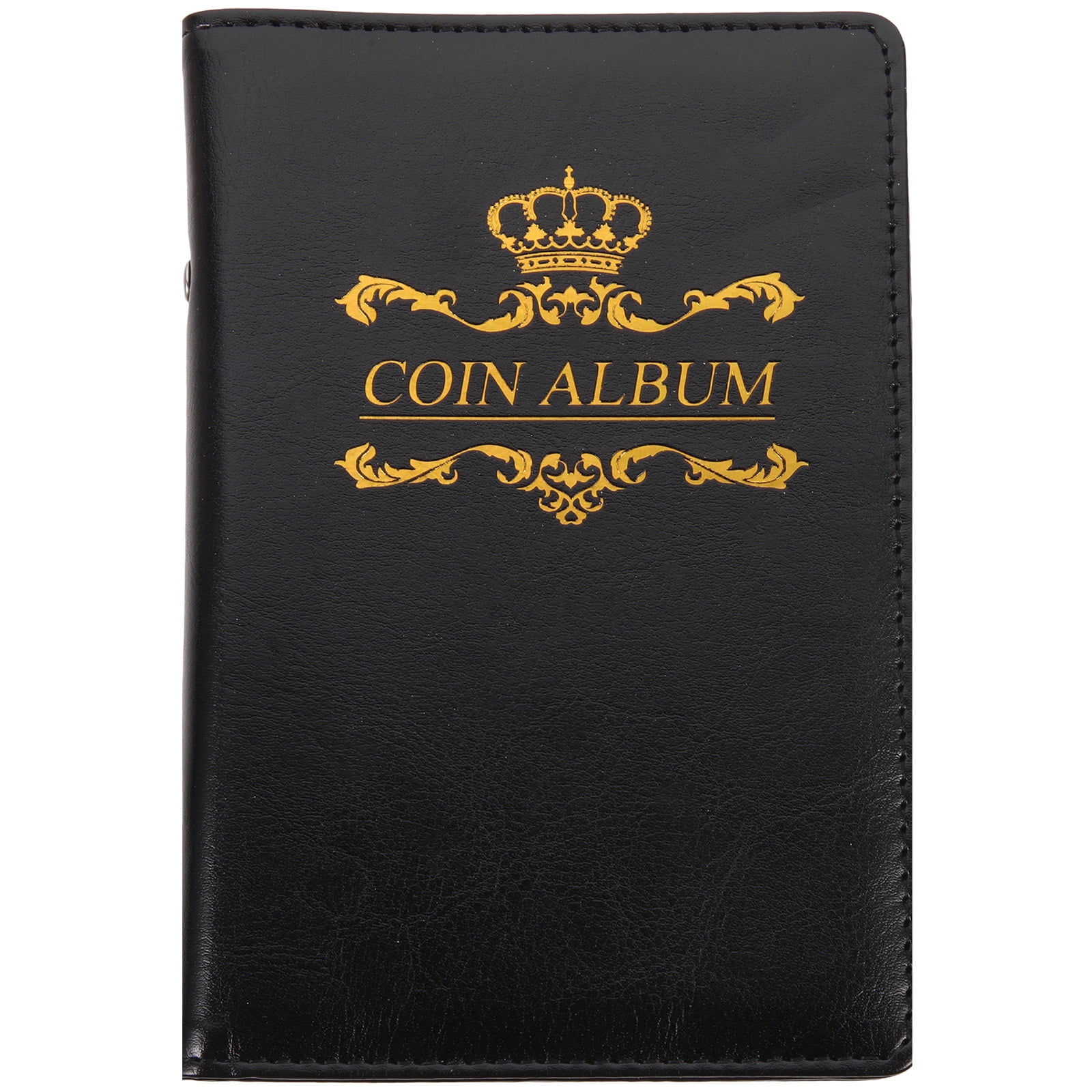 OUNONA Coin Collection Book PU Cover Coin Album Decorative Coin Storage ...
