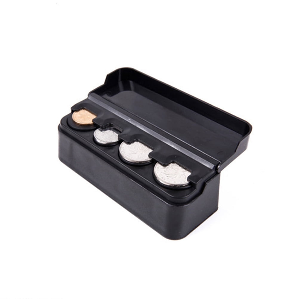 OUNONA Coin Holder Car Cup Organizer Auto Container Dispenser Storage ...